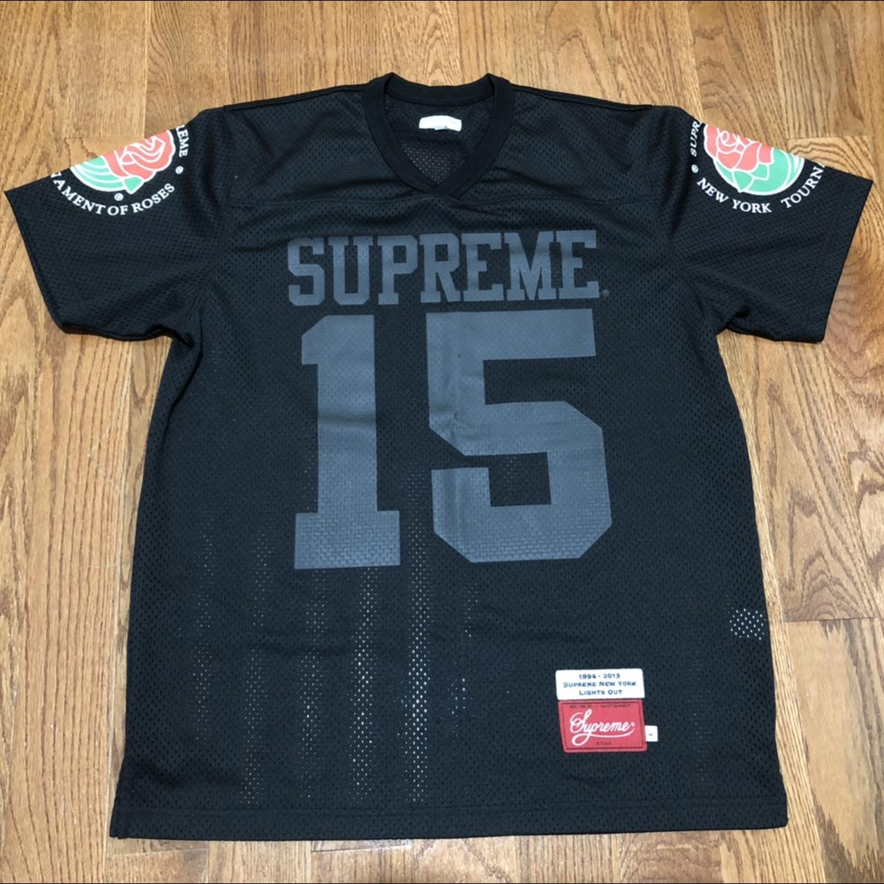 SUPREME S/S 2014 'CHAMPIONSHIP' FOOTBALL JERSEY | Depop SUPREME S/S 2014 'CHAMPIONSHIP' FOOTBALL JERSEY | Depop