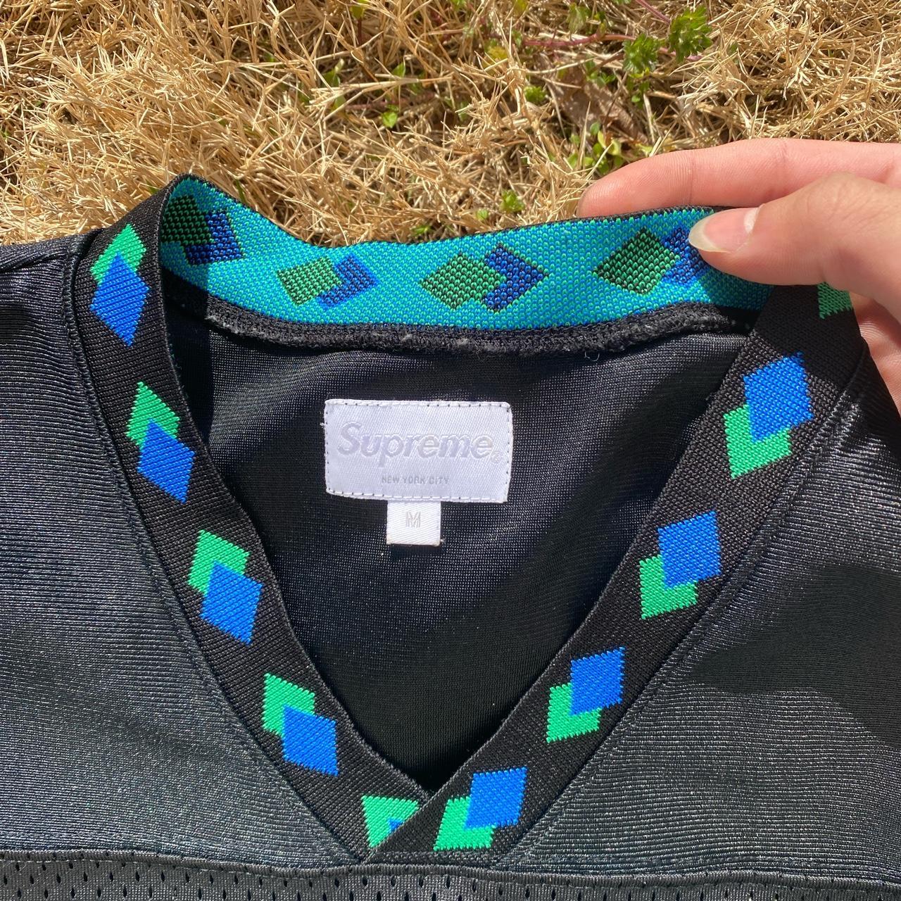 Supreme Men's Black and Green T-shirt | Depop