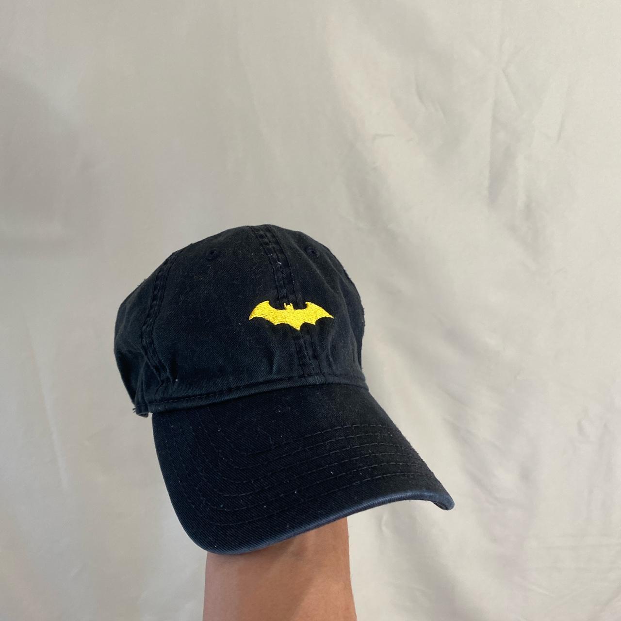 DC Comics Men's Black and Yellow Hat | Depop