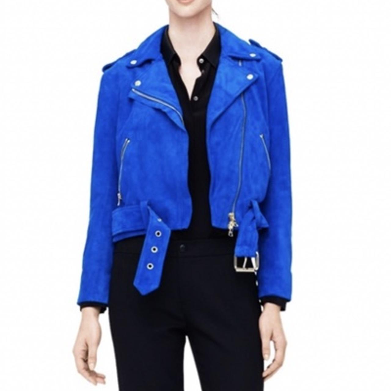 BRAND NEW: Club Monaco Suede Jacket Size: L... - Depop