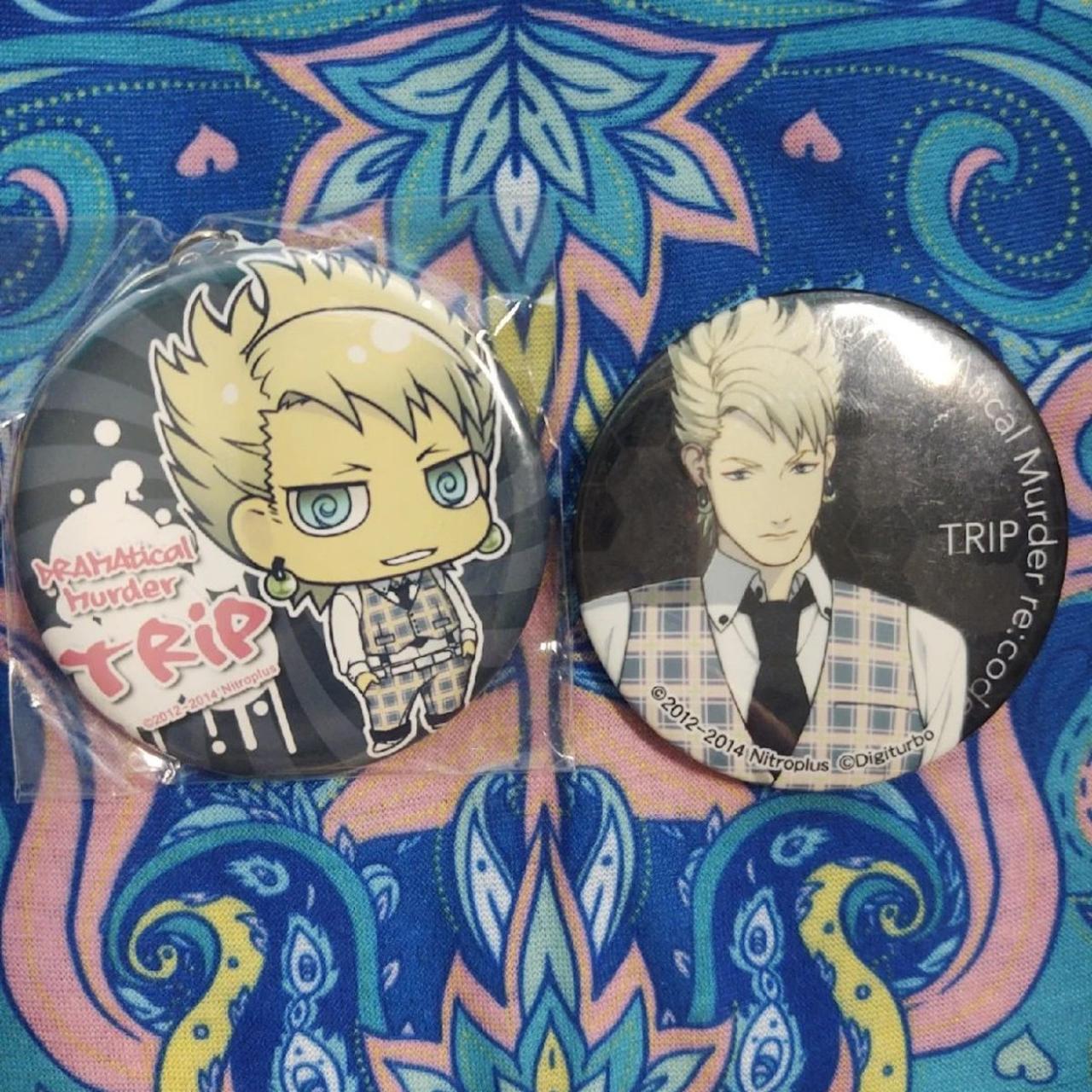 Dramatical Murder/DMMD Trip pin and keychain. Both... - Depop
