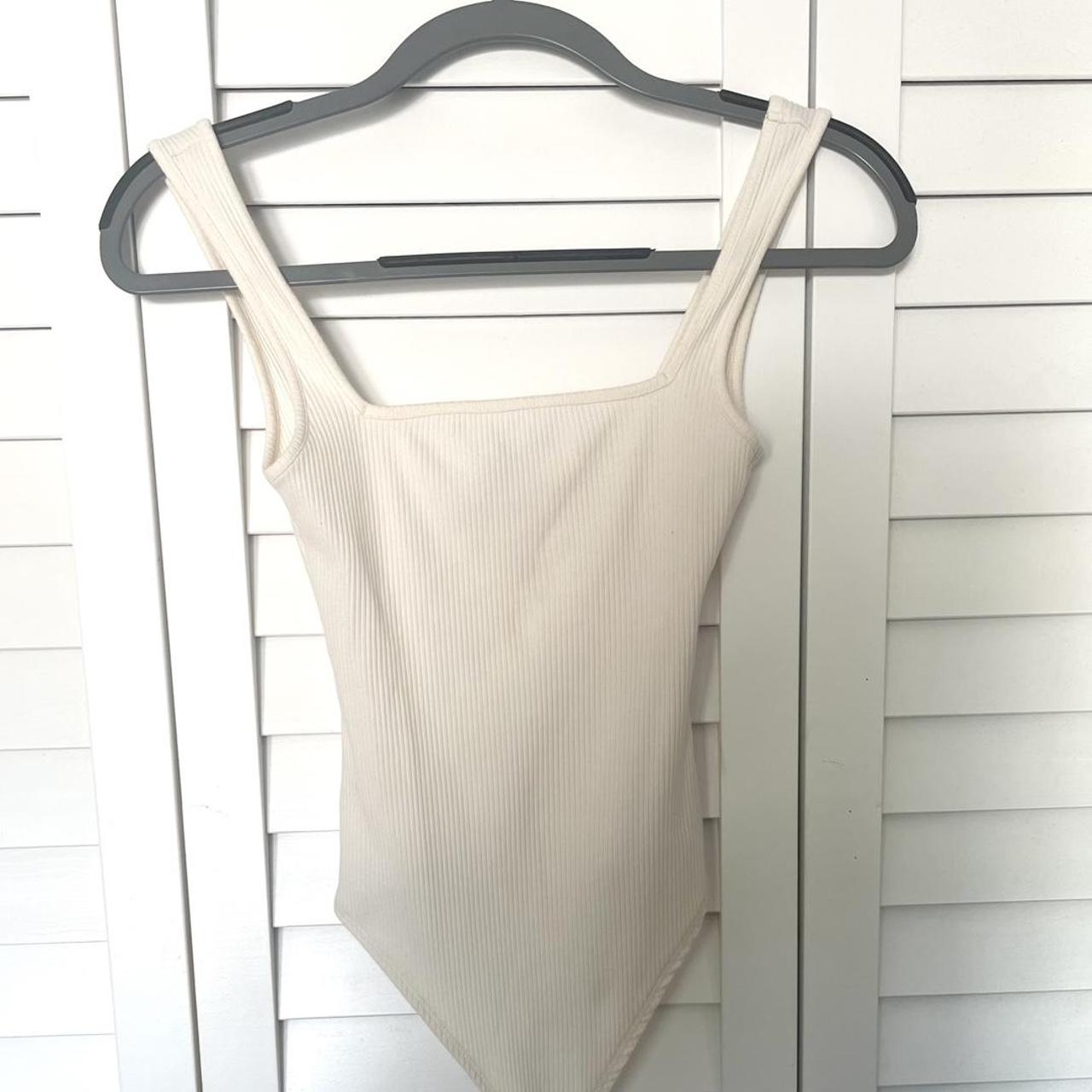 Topshop square neck bodysuit -only worn twice, like... - Depop