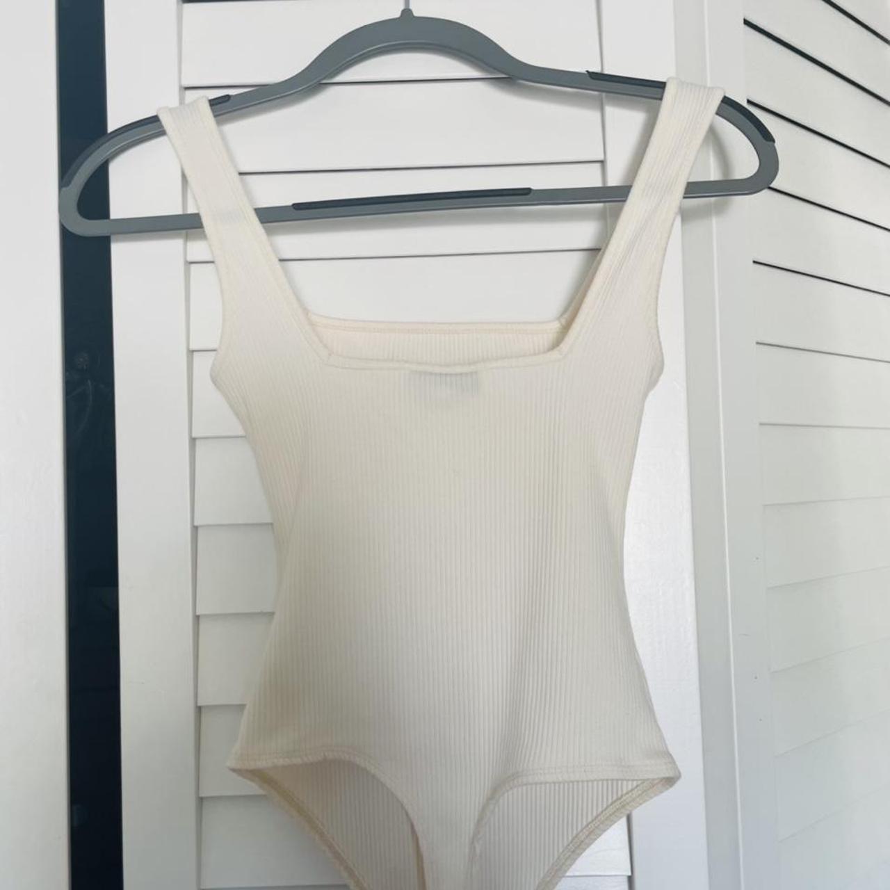 Topshop square neck bodysuit -only worn twice, like... - Depop