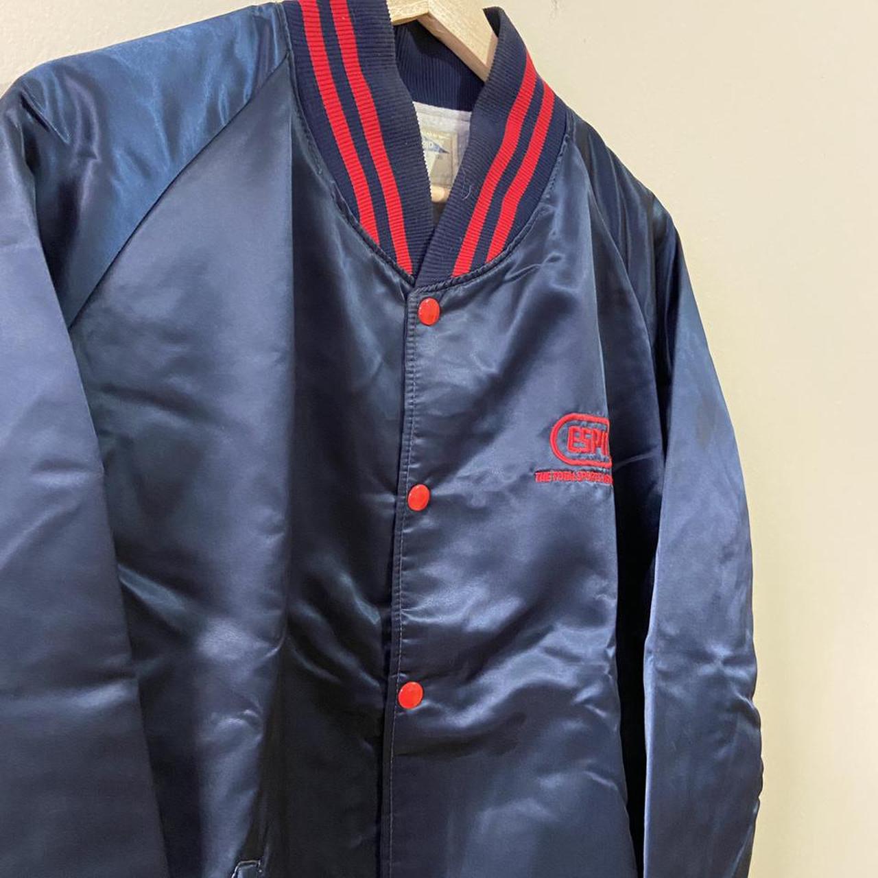 Men's Navy and Red Jacket | Depop