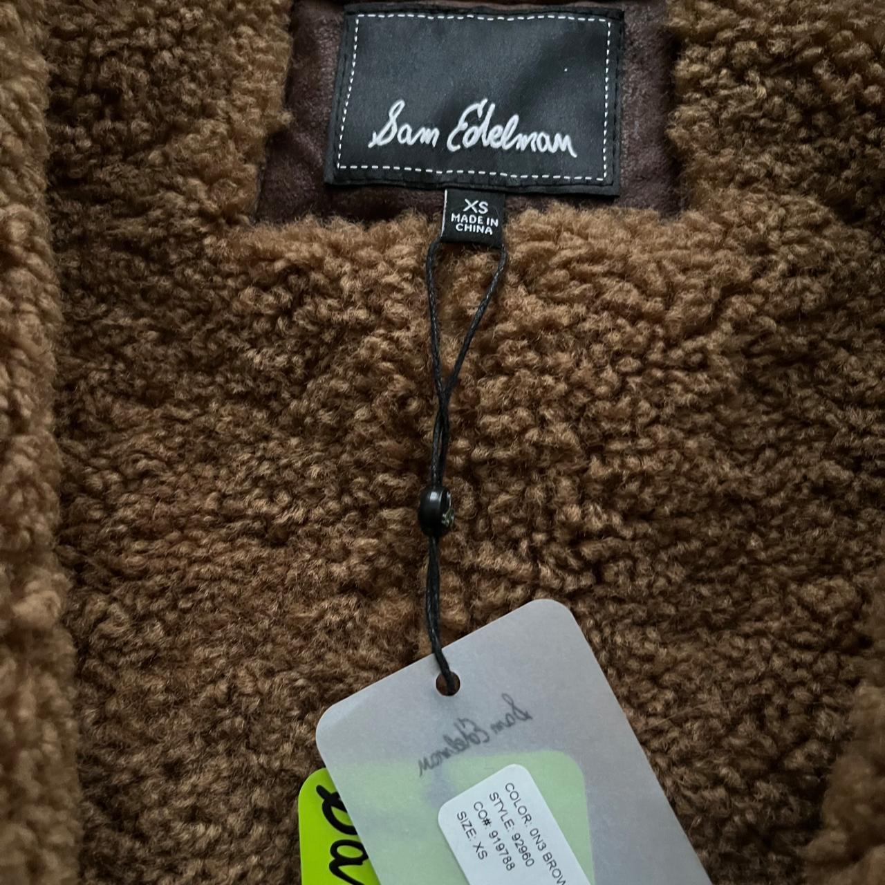 Sam Edelman Men's Brown and Tan Jacket | Depop