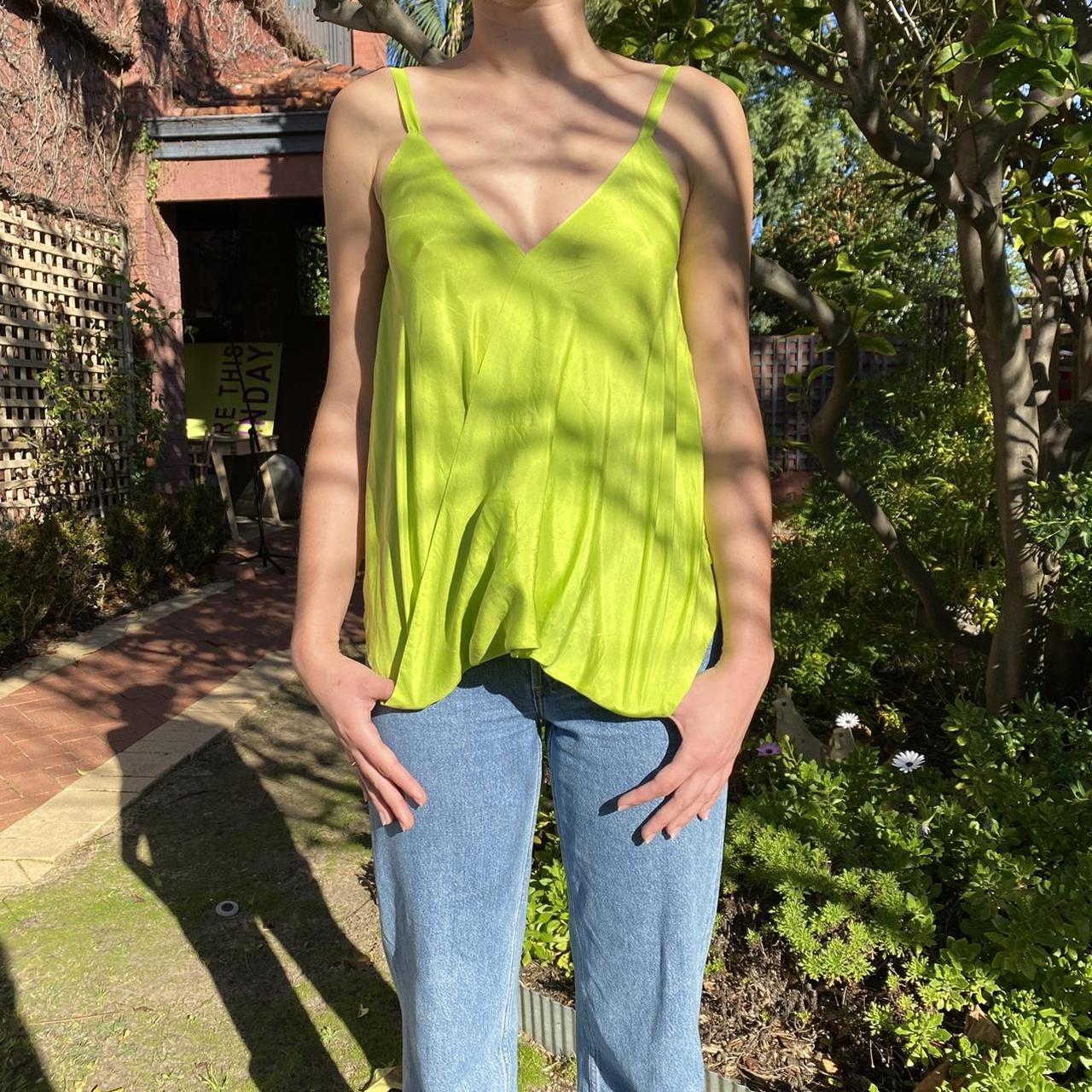 Green Singlet - Depop