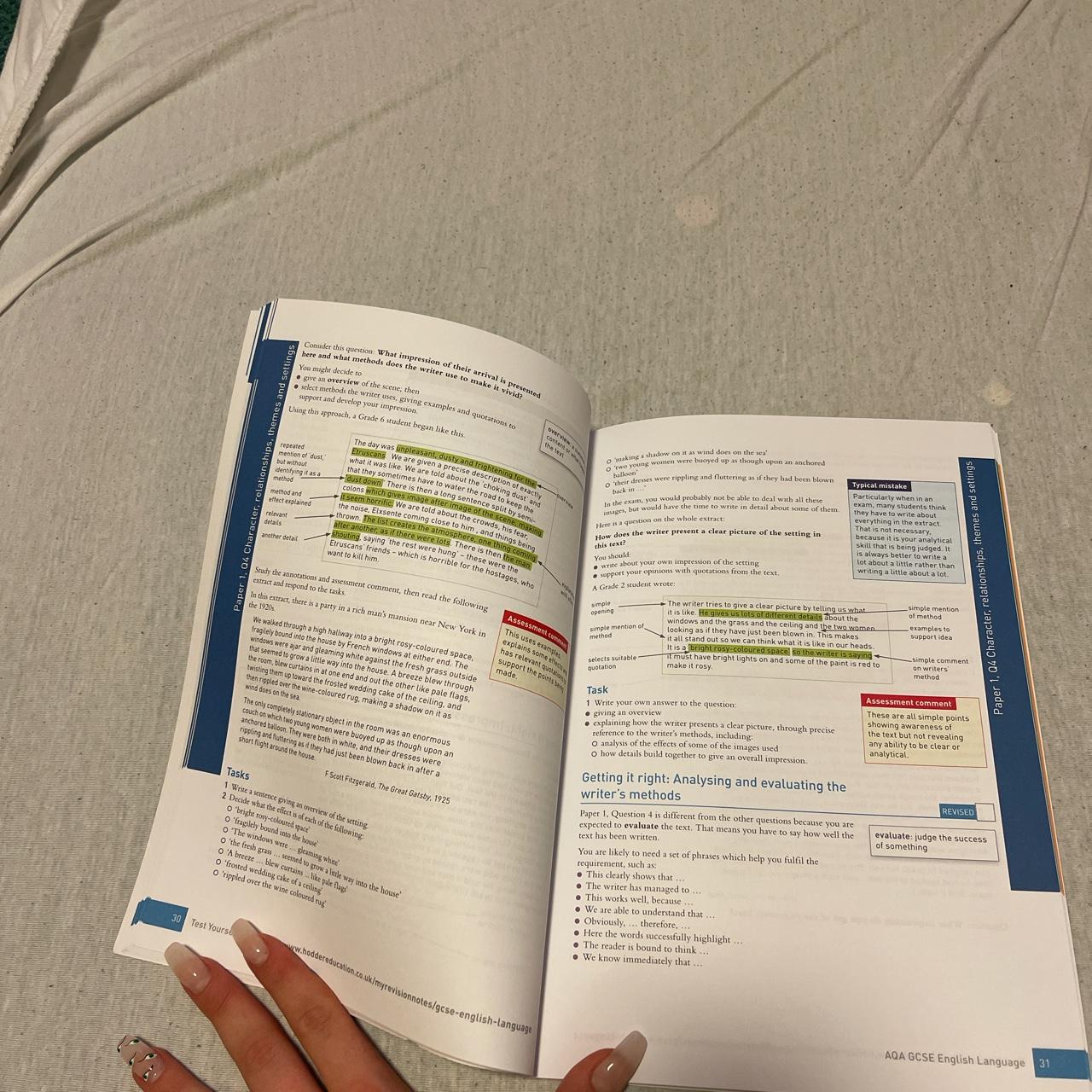 AQA GCSE English language my revision notes - Depop