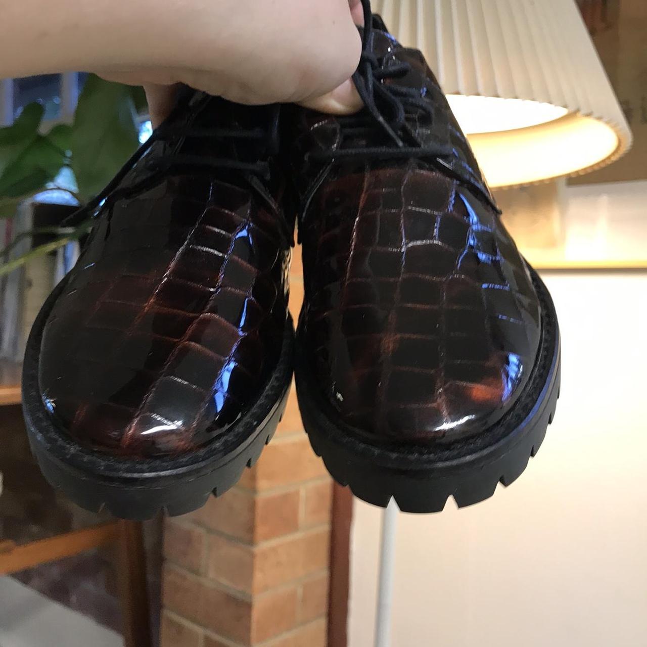 The seeker brand (Spanish) Brogues Leather croc... - Depop