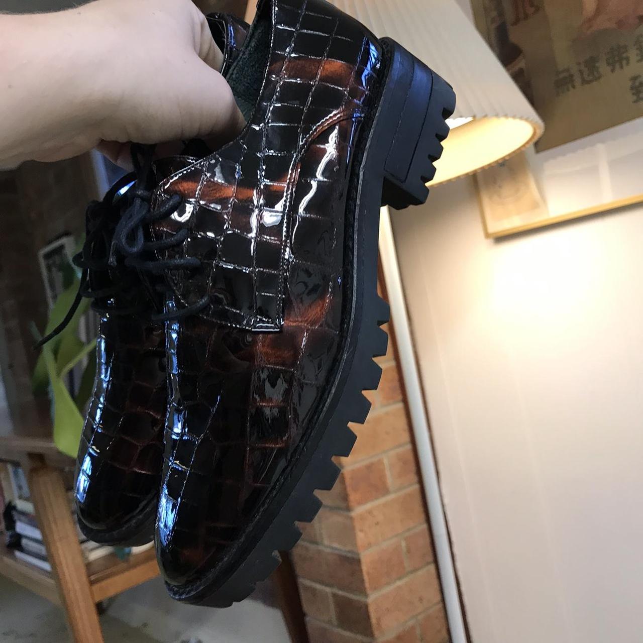 The seeker brand (Spanish) Brogues Leather croc... - Depop