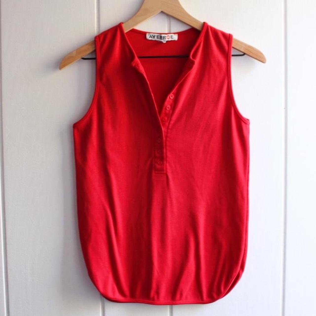 American Vintage Women's Red Vest | Depop