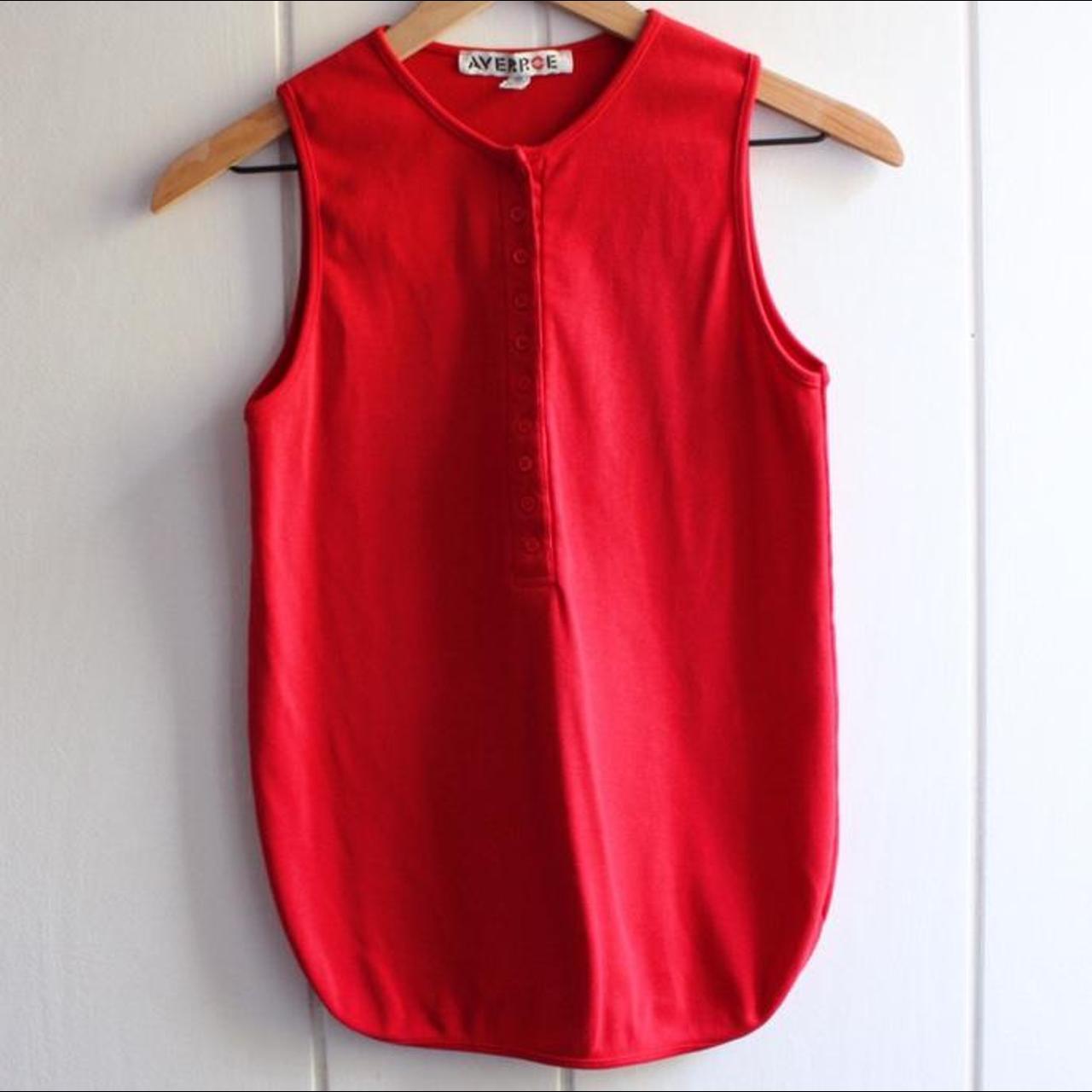 American Vintage Women's Red Vest | Depop