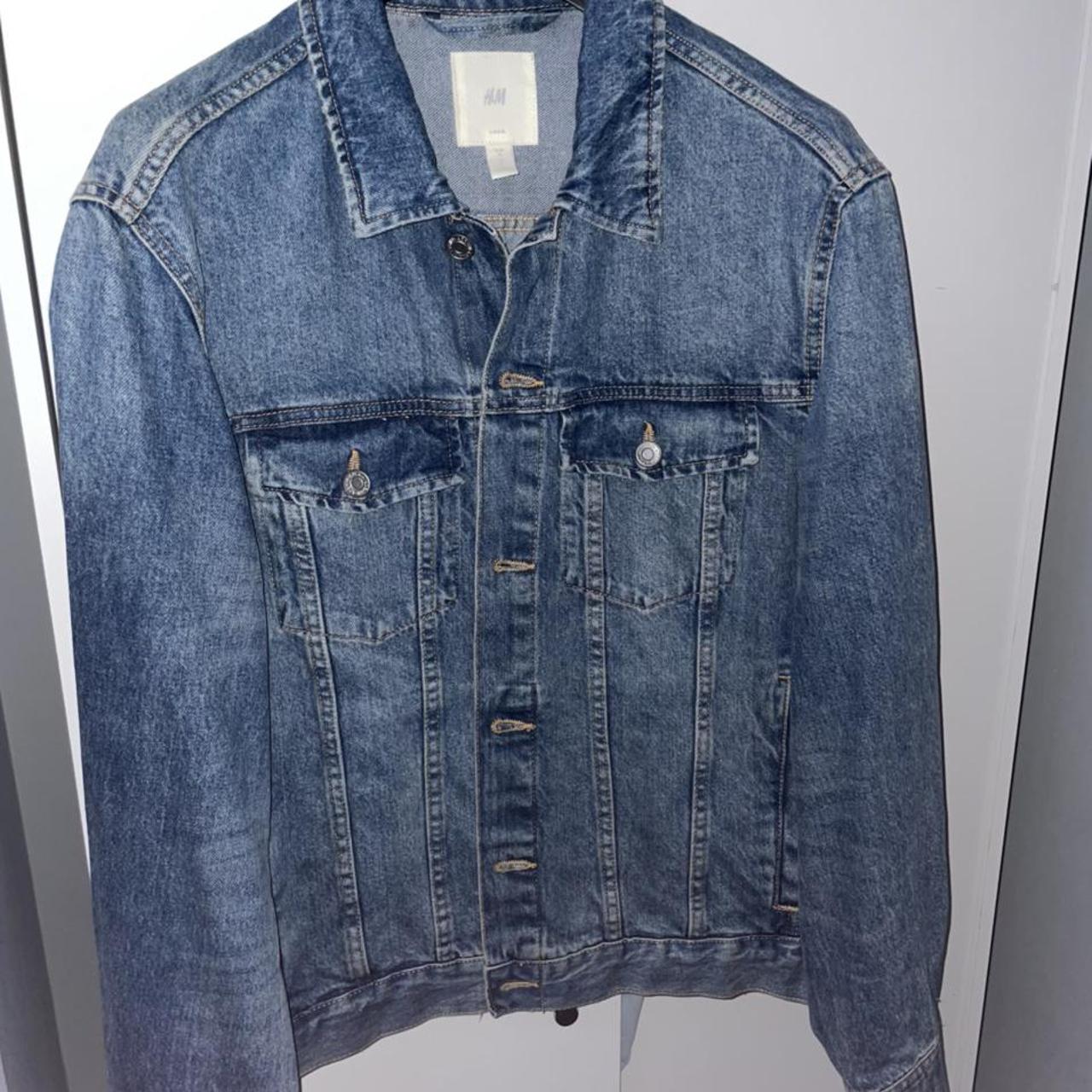H&M branded Denim Jacket in size medium Only worn... - Depop