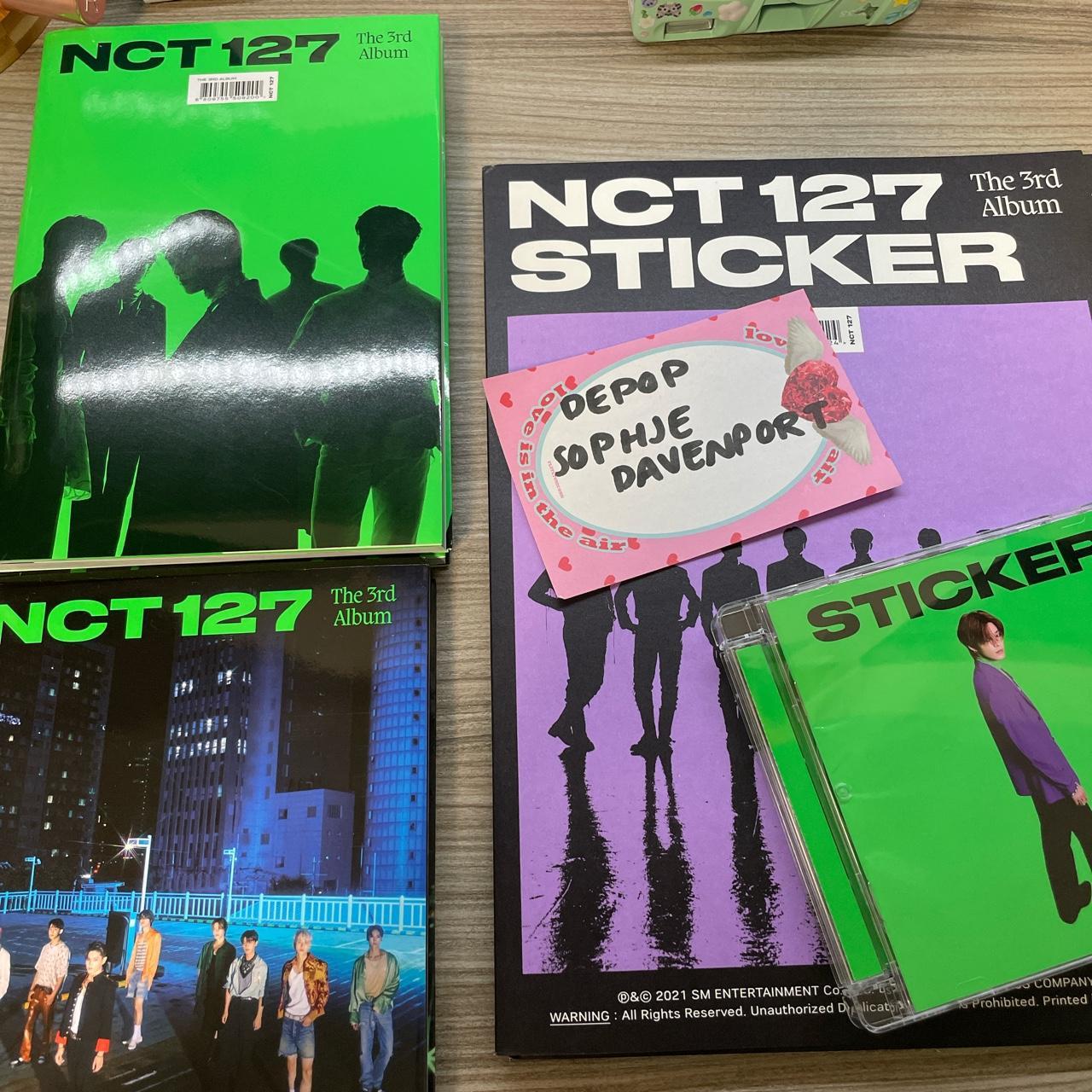 nct 127 sticker album sticky ver (1 available); inc... - Depop