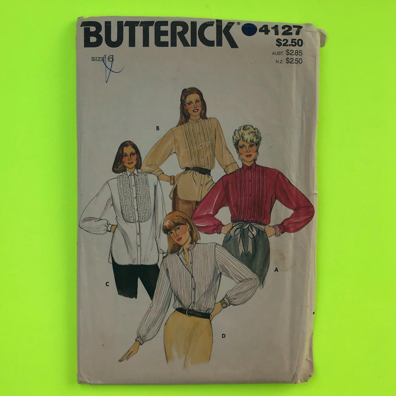 Vintage 1980s 80s Butterick sewing pattern 4127... - Depop
