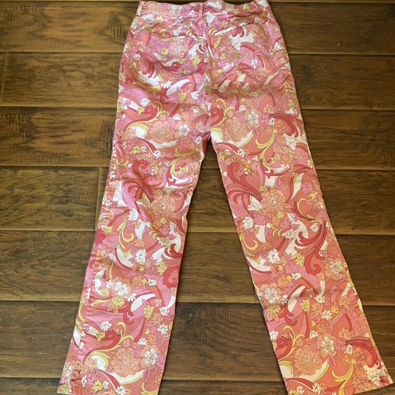 Talbots brand patterned jeans. Size 10. Measurements... - Depop