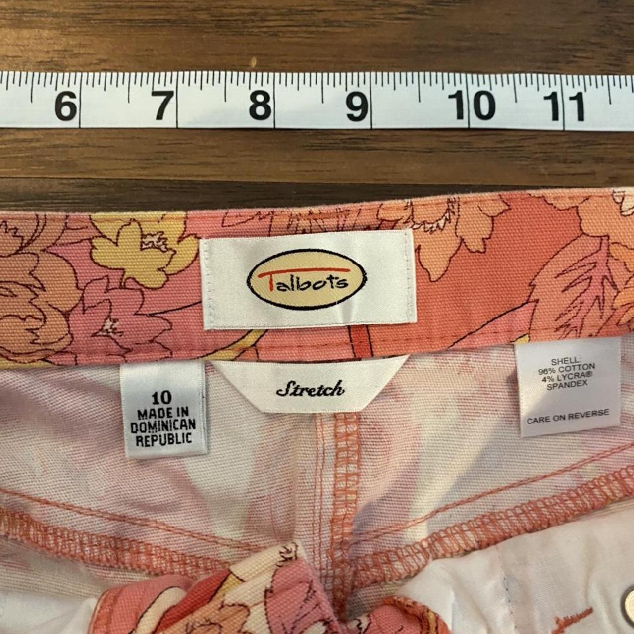 Talbots brand patterned jeans. Size 10. Measurements... - Depop