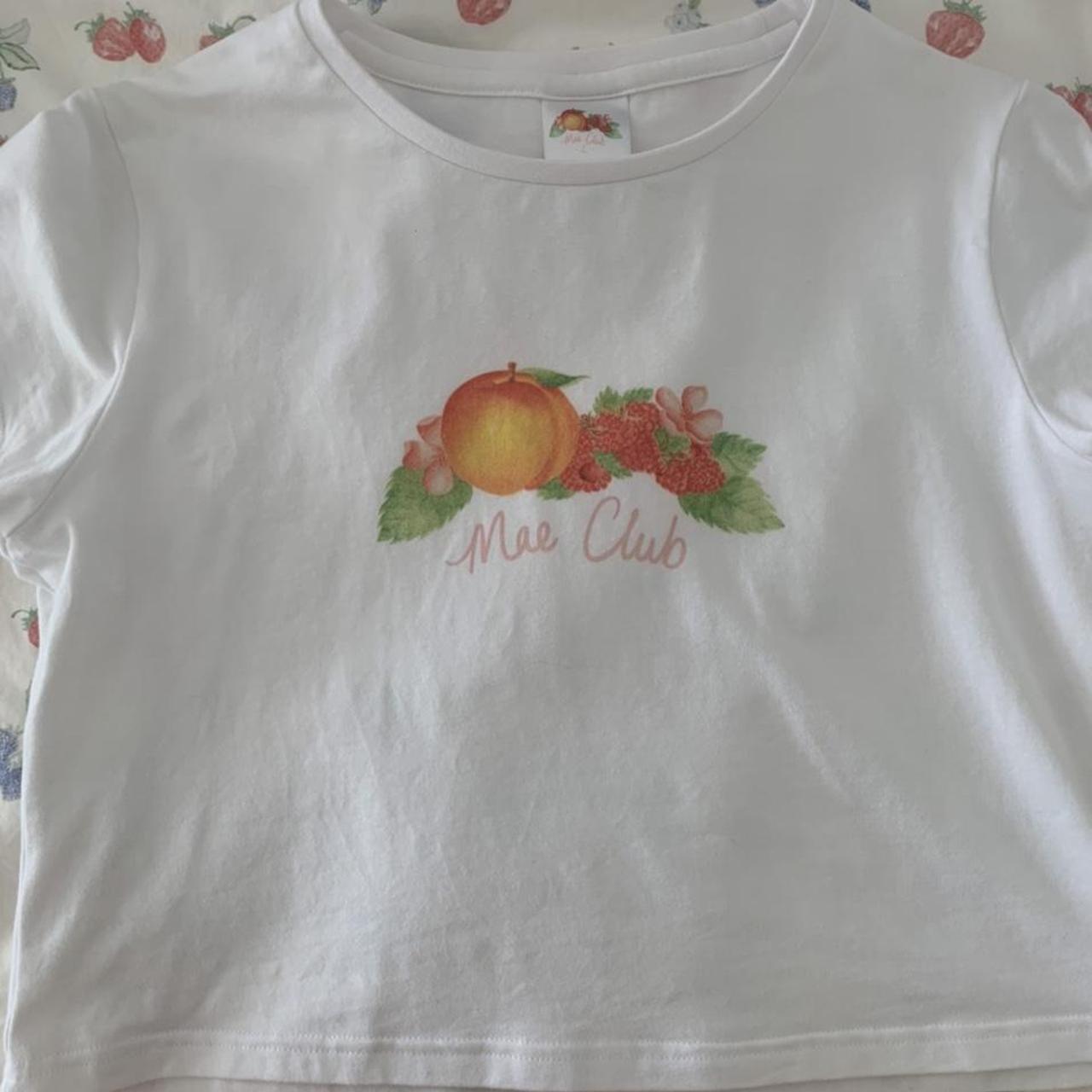 Mae club baby tee in perfect condition Worn once... - Depop