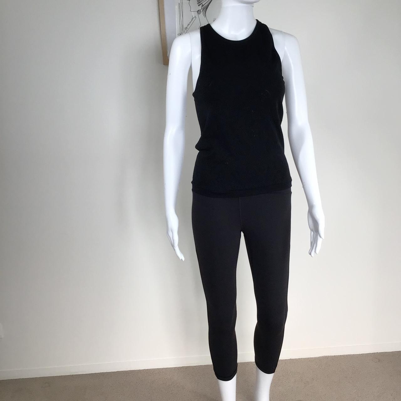 **Lululemon set: 2 items -Black 2/3 Yoga 🧘‍♀️ pants... - Depop