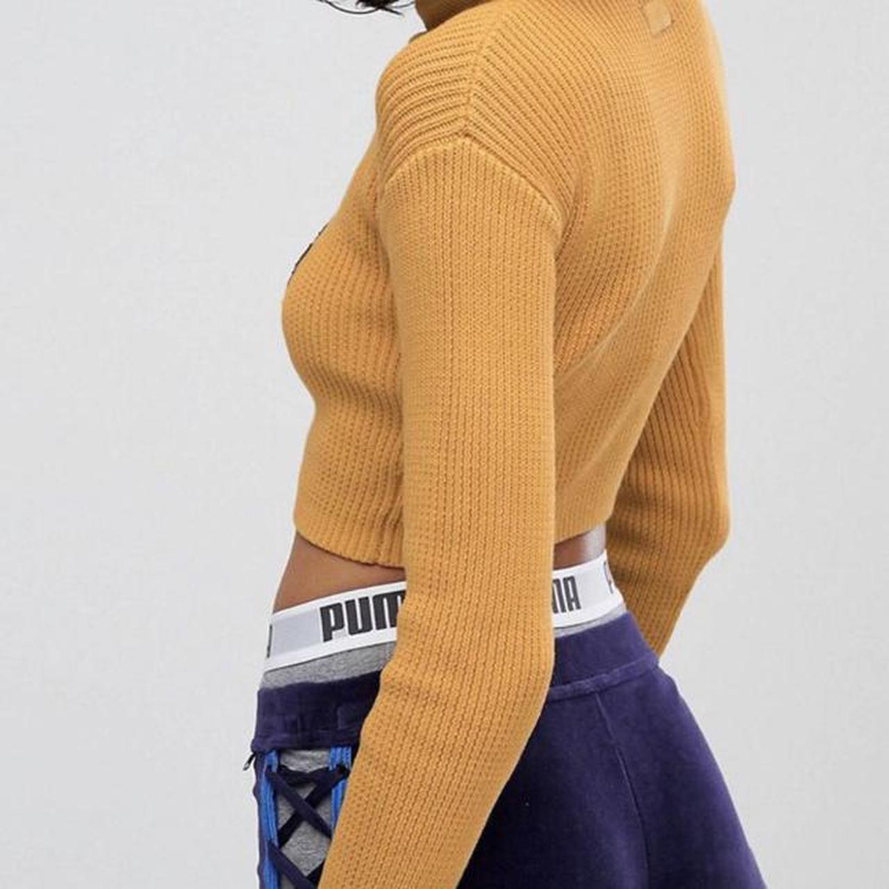 Puma Women's Yellow Crop-top | Depop