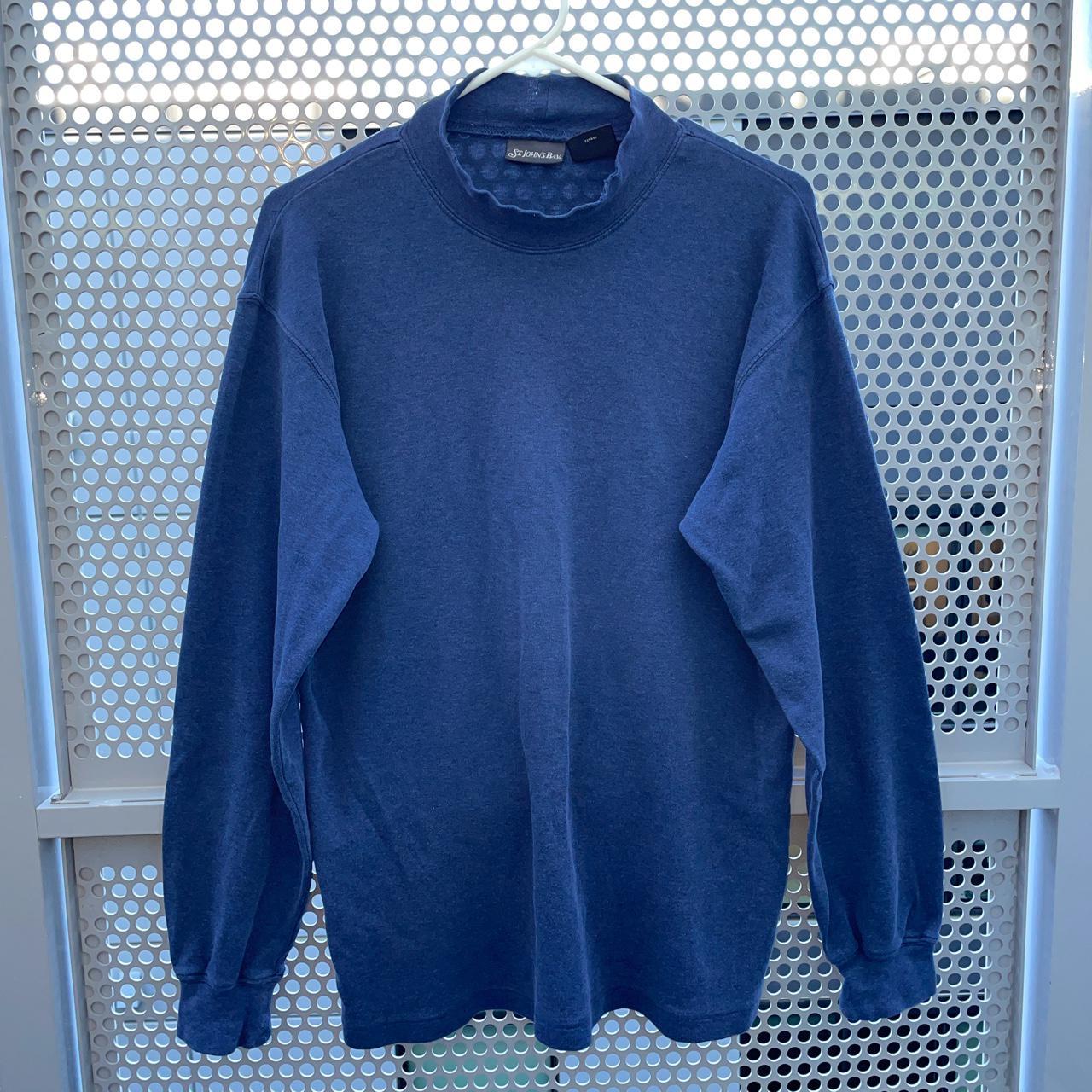 Basic navy blue quality long sleeve St. John’s Bay... - Depop