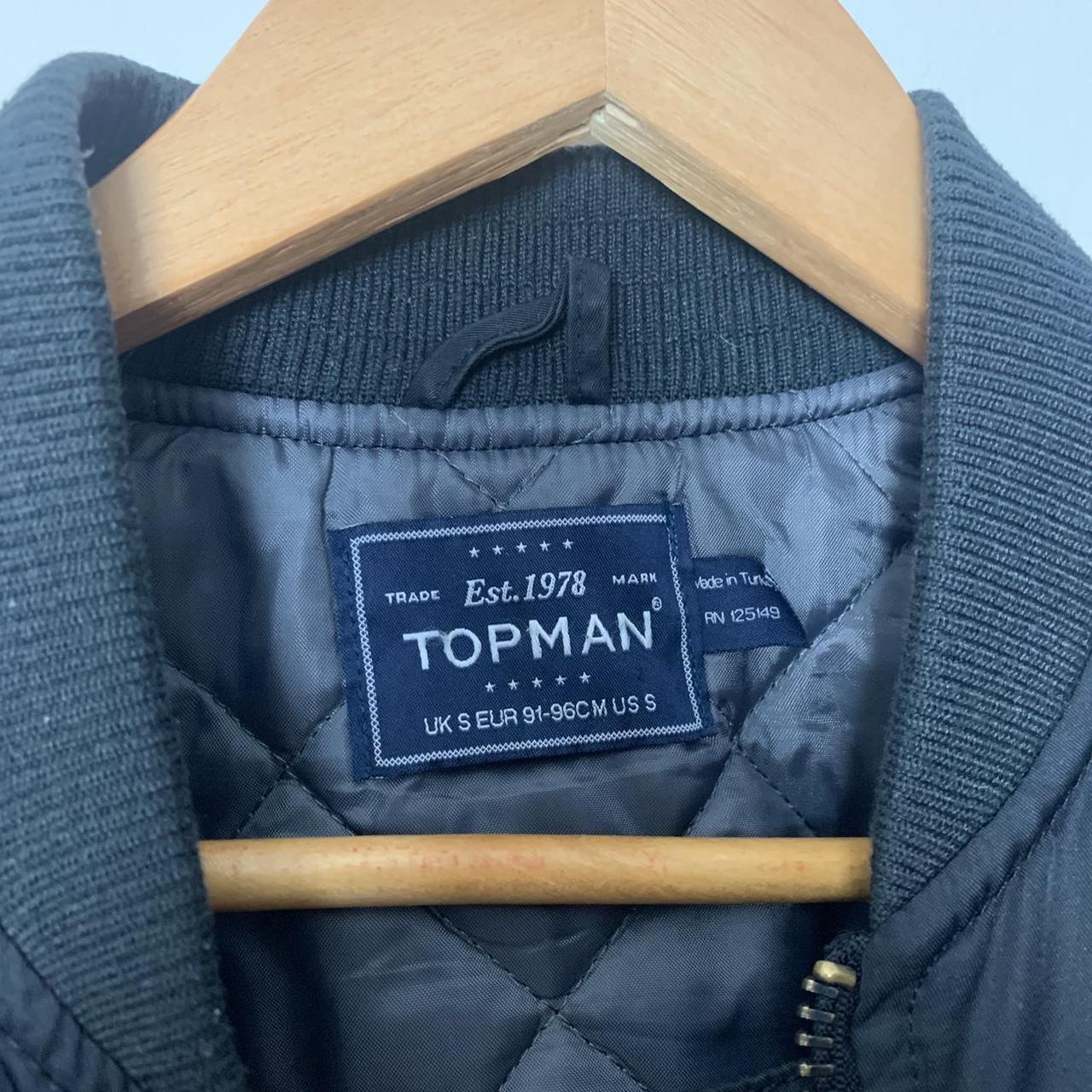 Topman Men's Black Jacket | Depop