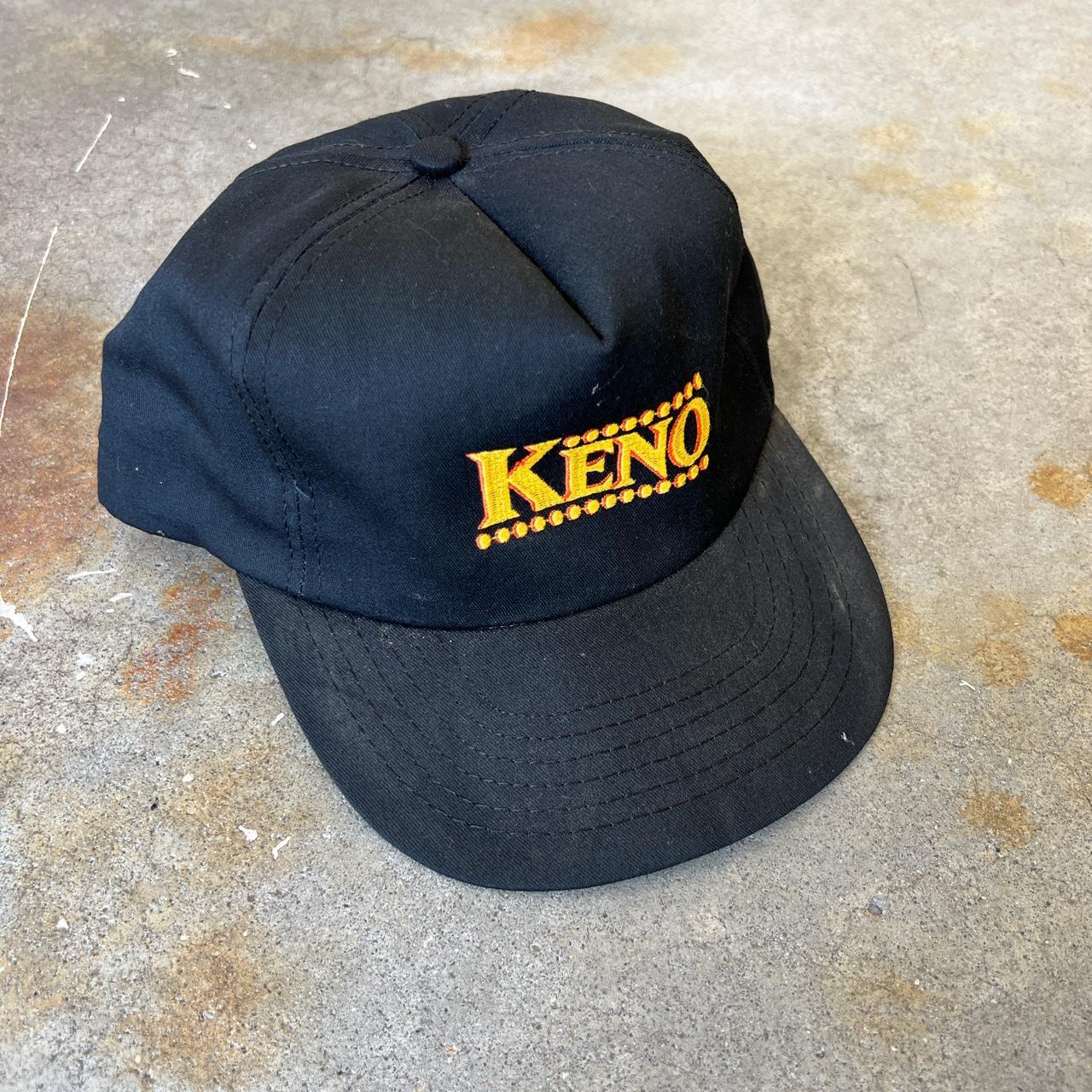 vintage keno made in USA snapback hat one size fits... - Depop