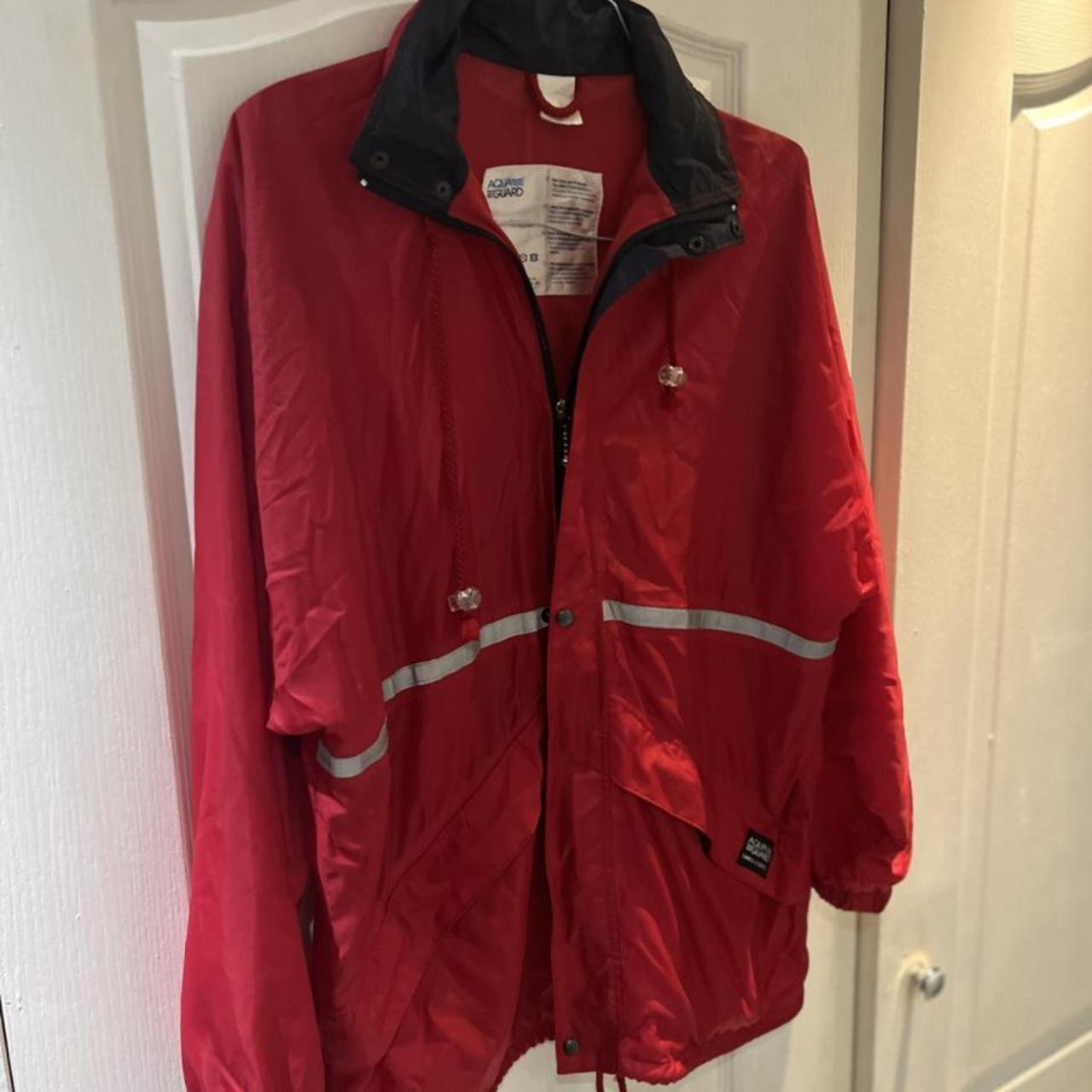 Men's Red and Grey Jacket | Depop