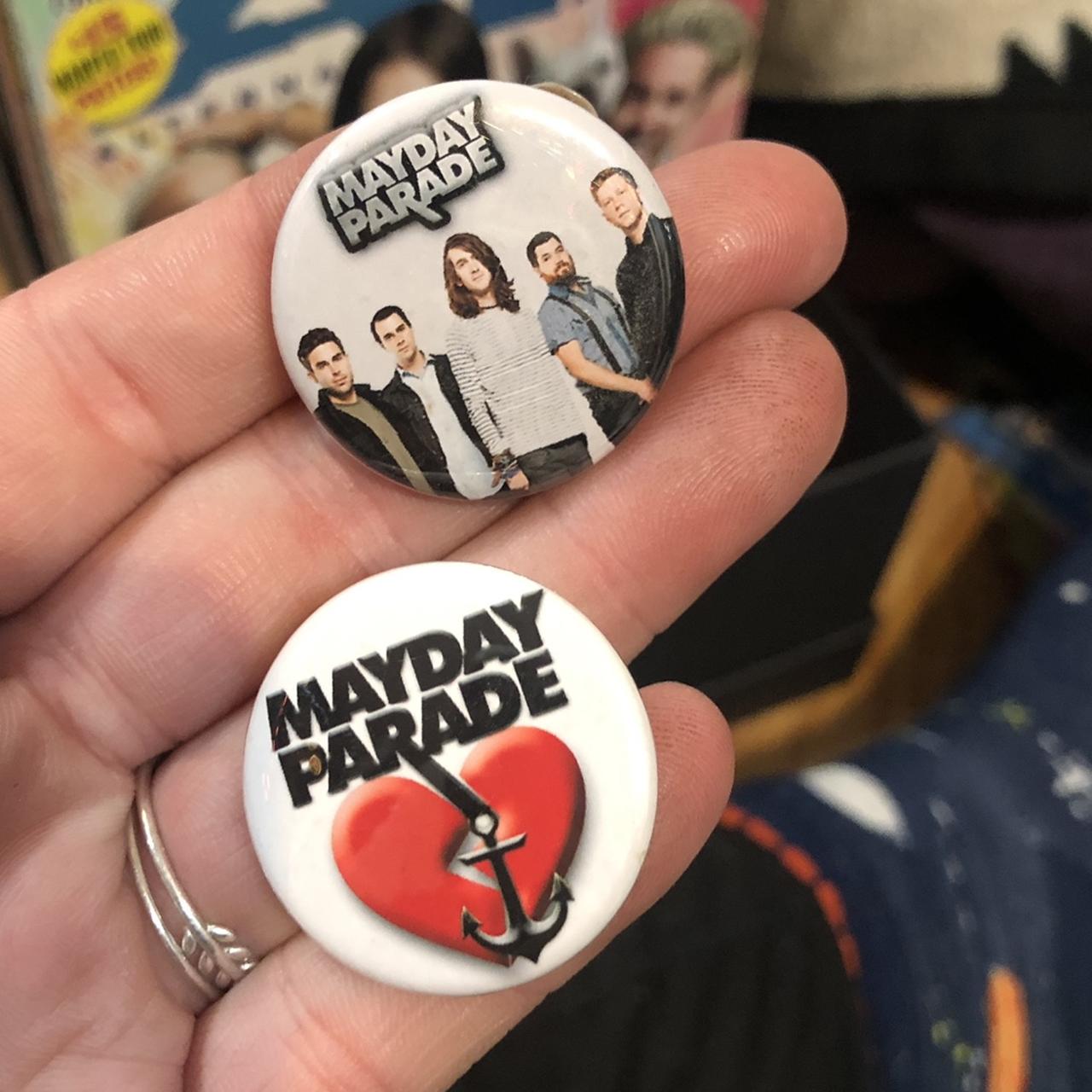 Mayday parade button pin bundle including both of... - Depop