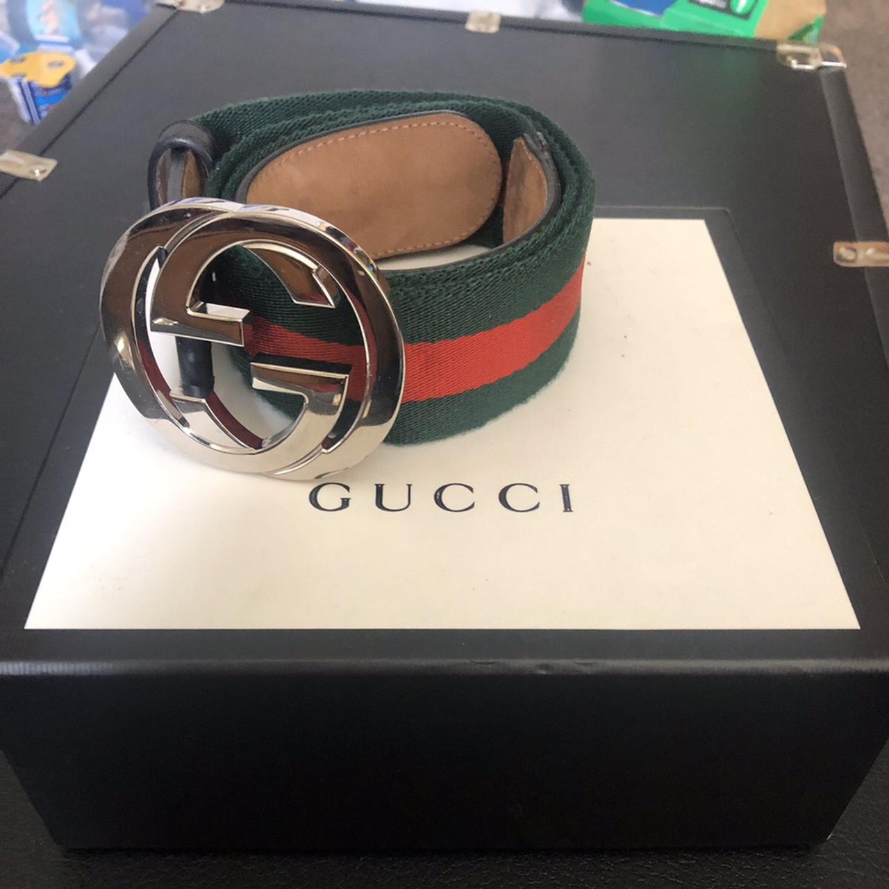 Authentic Gucci Belt , bought in october 2019 from... - Depop