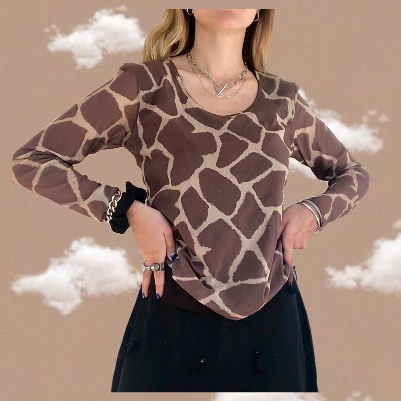 Y2K LEOPARD PRINT MESH LONG SLEEVE Suchhh a cute... - Depop