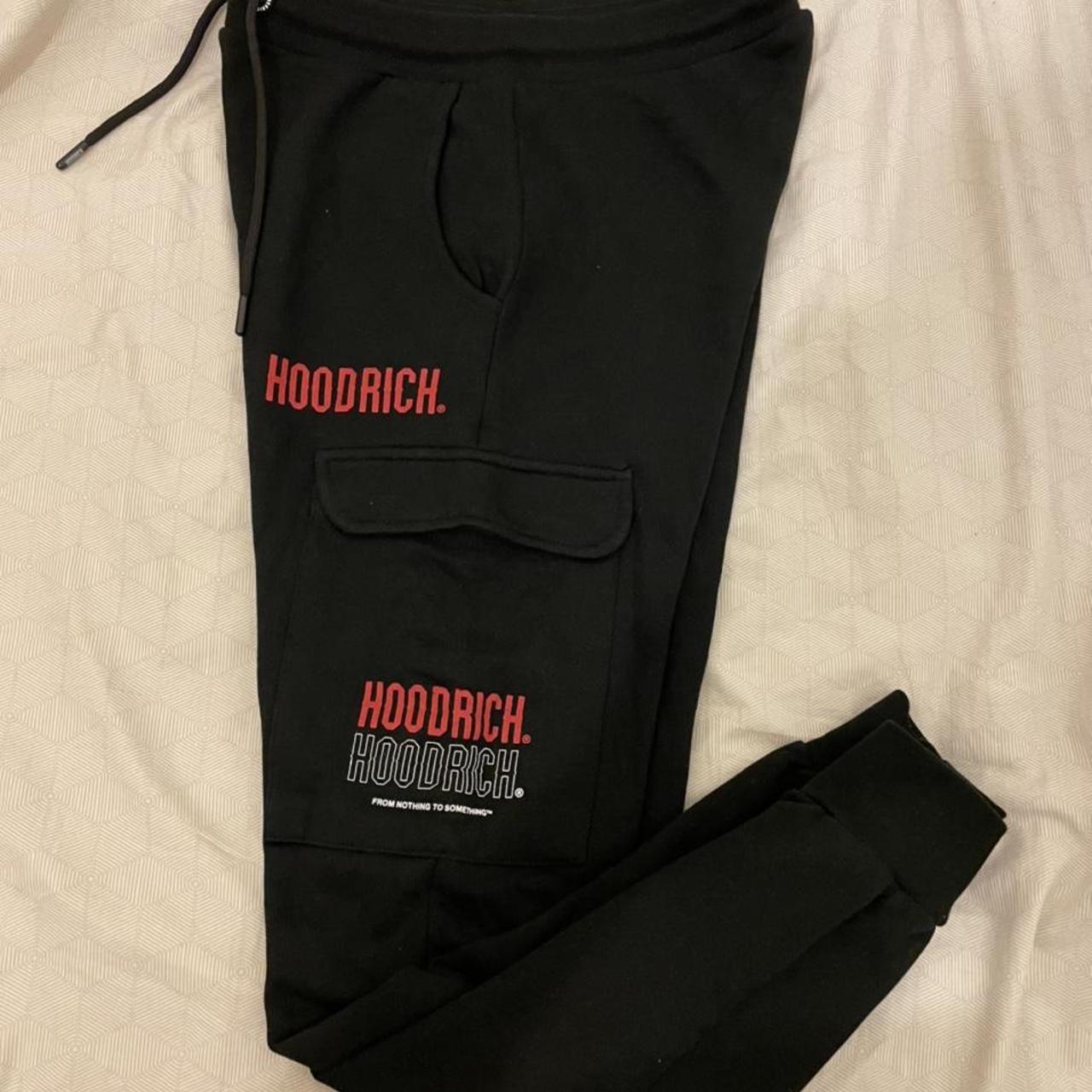 Hoodrich Men's Black and Red Joggers-tracksuits | Depop