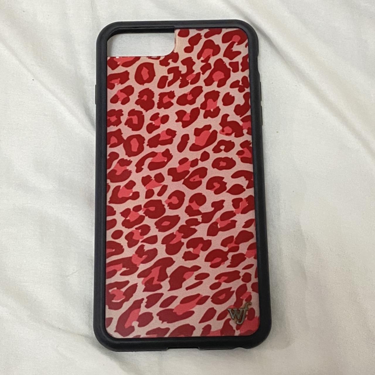 wildflower pink cheetah print phone case compatible... - Depop