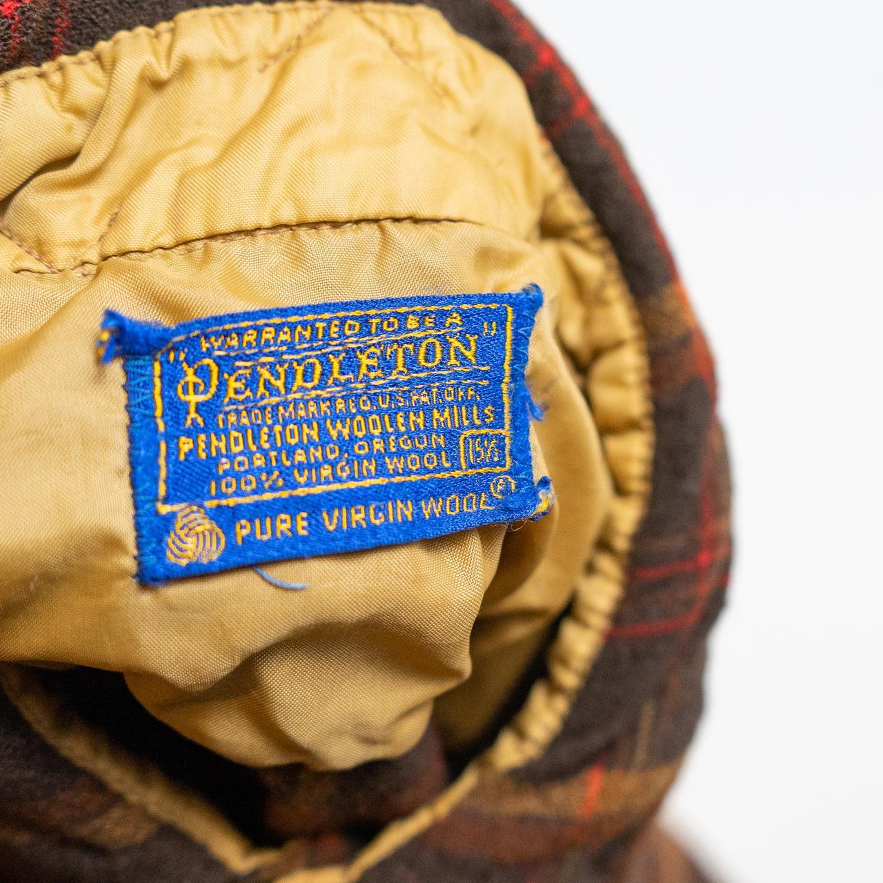 80s Pendleton Field shirt + 100% Virgin Wool + Plaid... - Depop