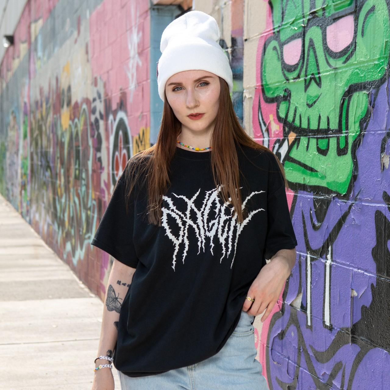 Oxygen print t-shirt in black🖤 Sizes S-XL Hand... - Depop