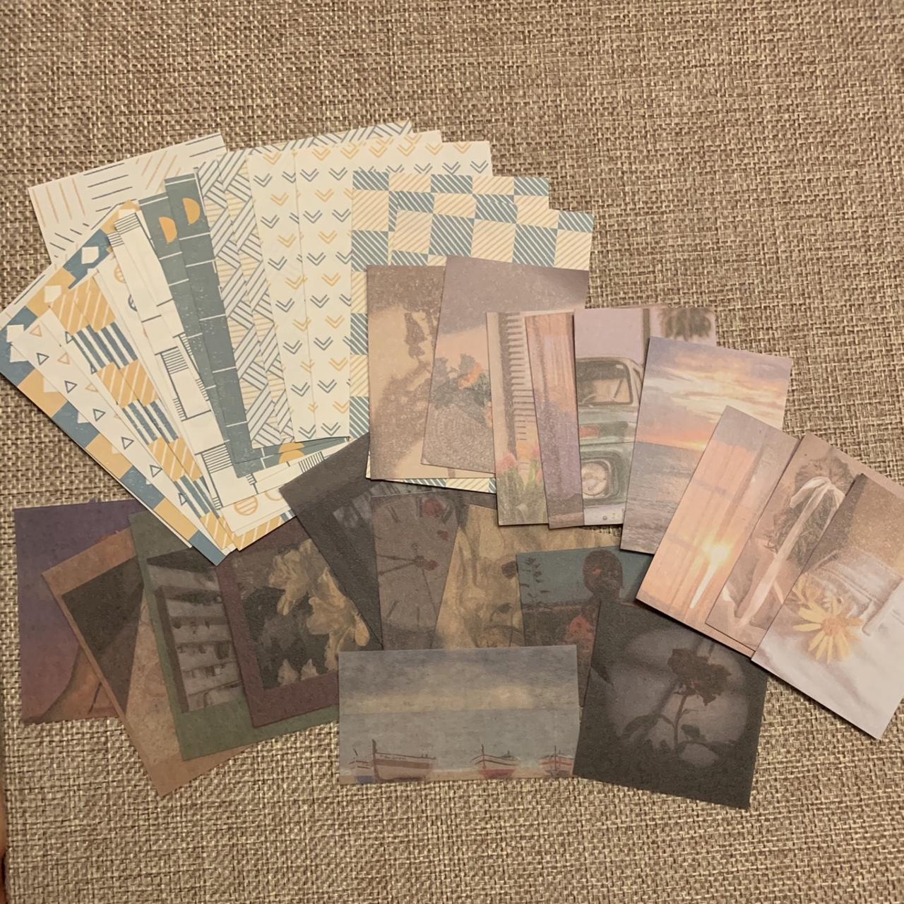 Geo Print Random Material Paper & Mixed Pattern... - Depop