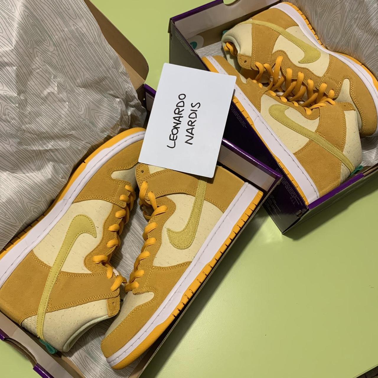 Nike Dunk high SB Pineapple - Depop
