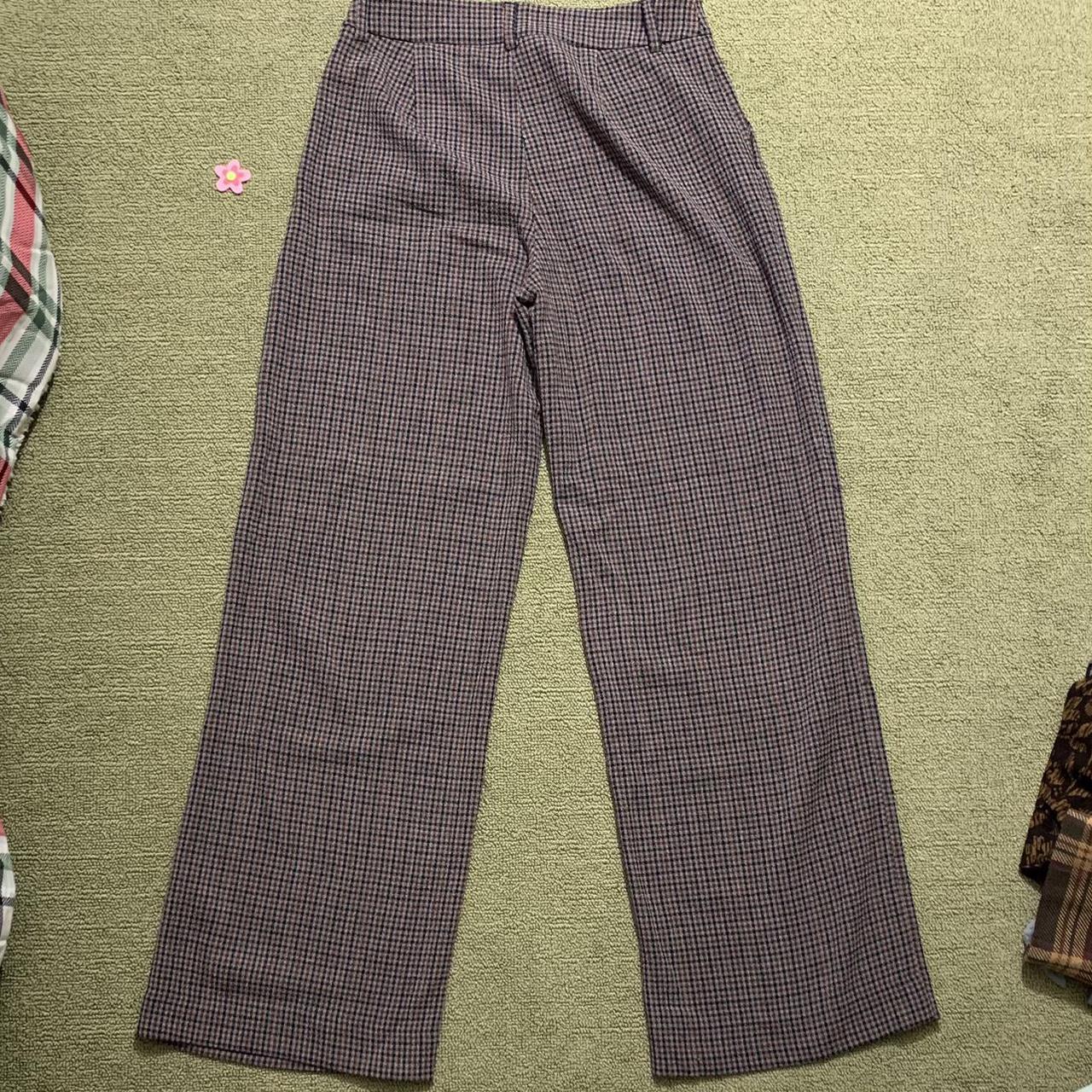 Express Women's Brown and Black Trousers | Depop