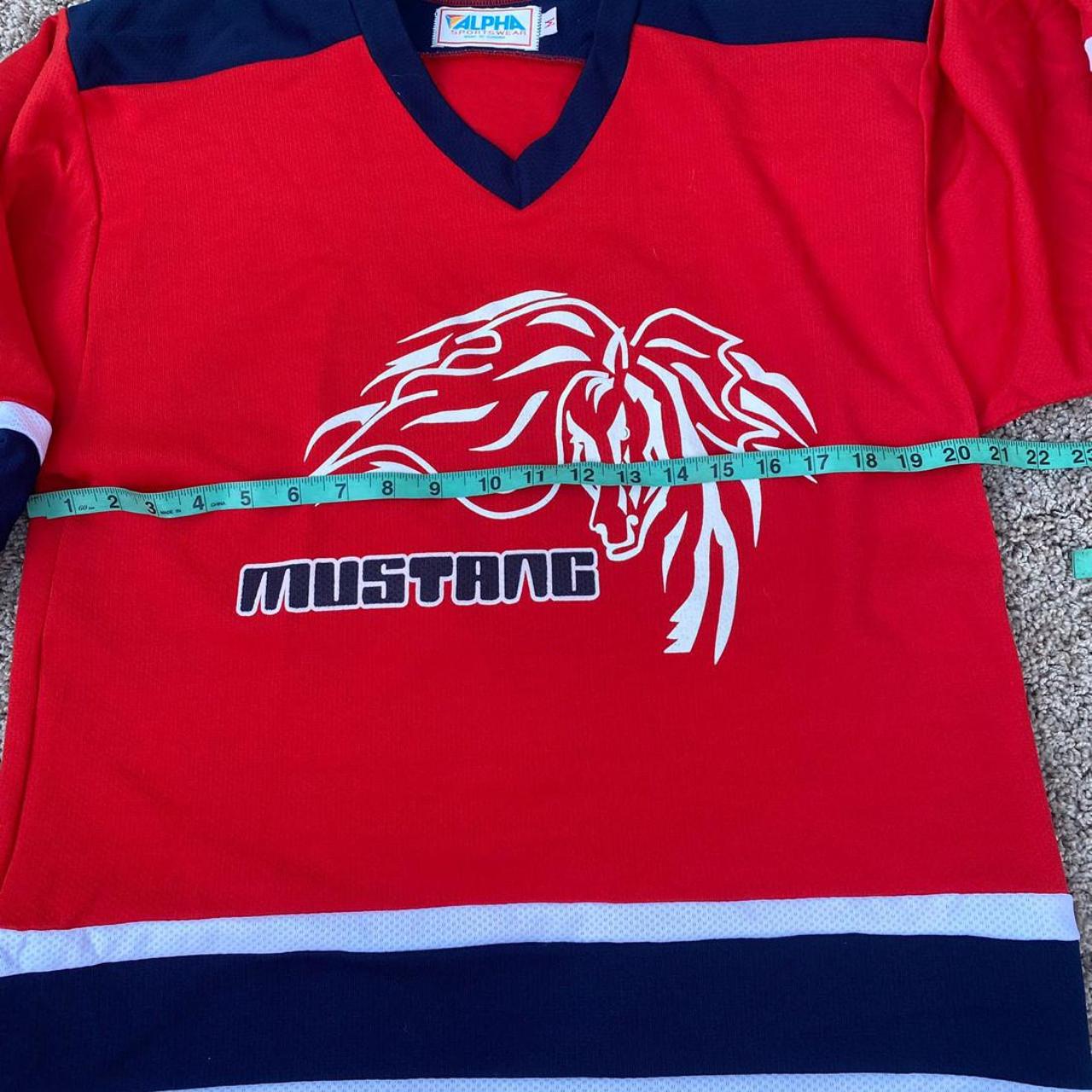 Mustang Hockey Jersey vintage Alpha Sportswear, size... - Depop
