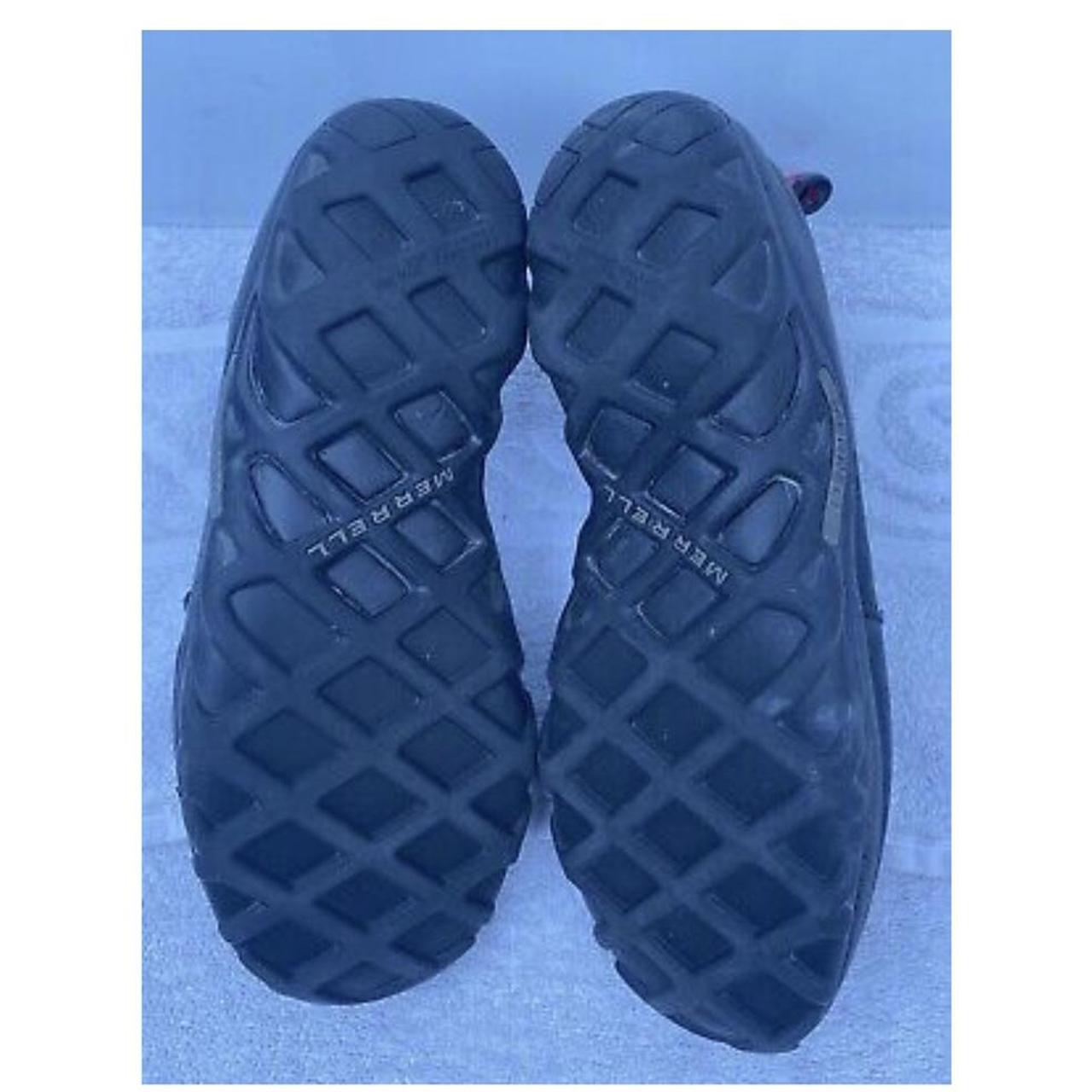 merrell black performance footwear mocs slip on mens... - Depop