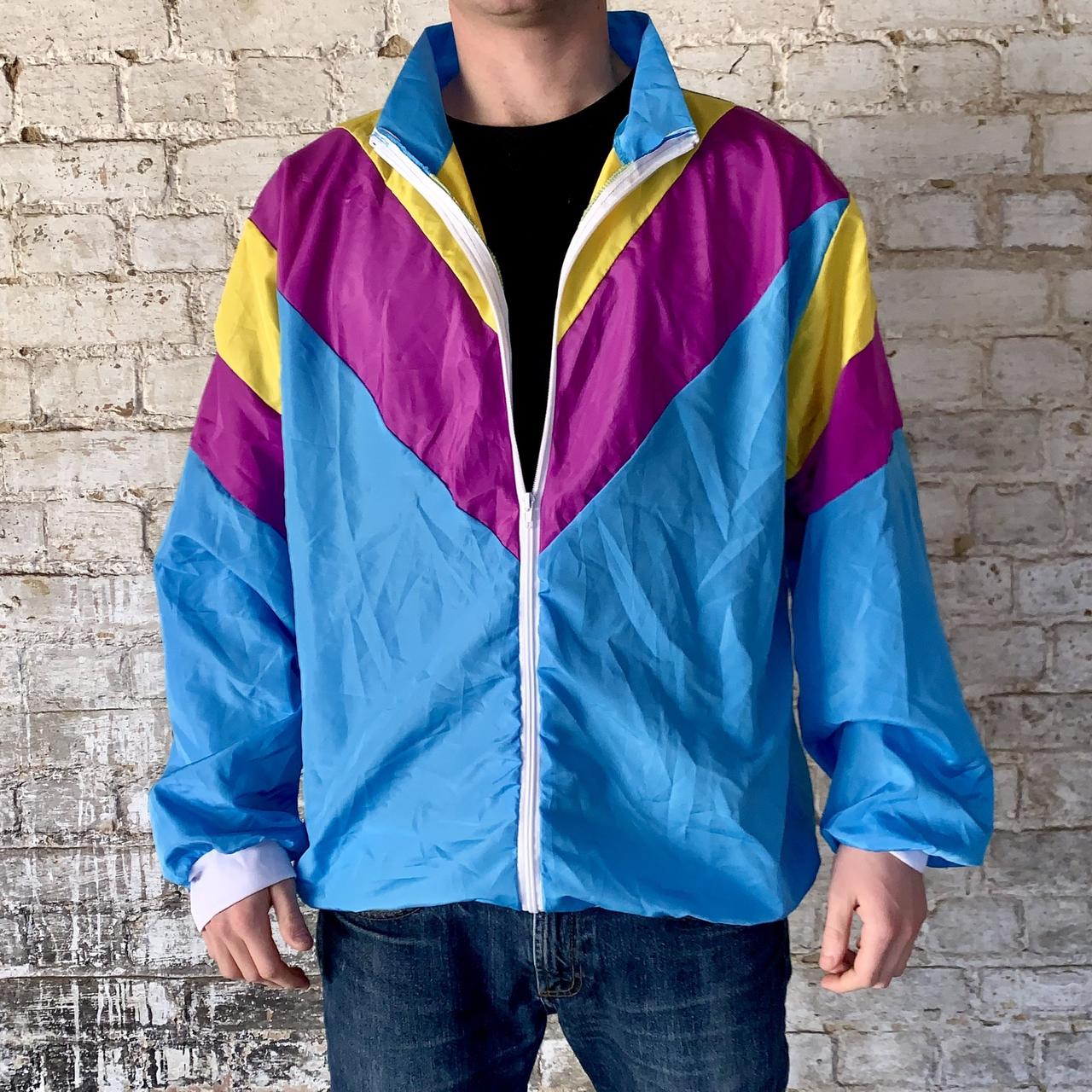 Retro windbreaker. Retro festival windbreaker.... - Depop