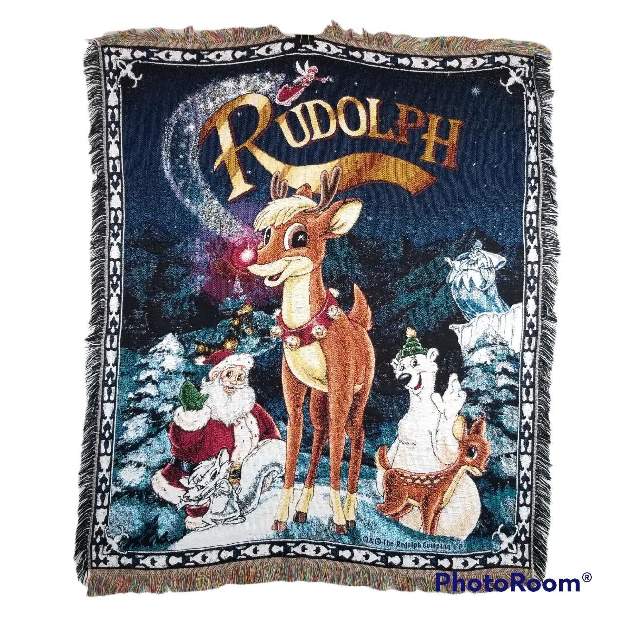 Vintage 90s Rudolph The Red Nose Reindeer Decorative... - Depop