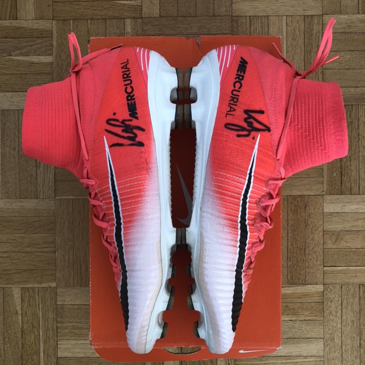 Nike mercurial Superfly V FG Racer Pink/ White Size... - Depop