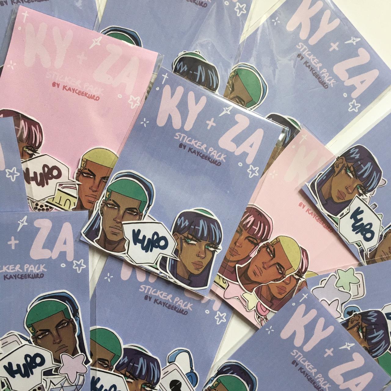 Ky + Za sticker pack 🎨 Includes 14 colourful... - Depop
