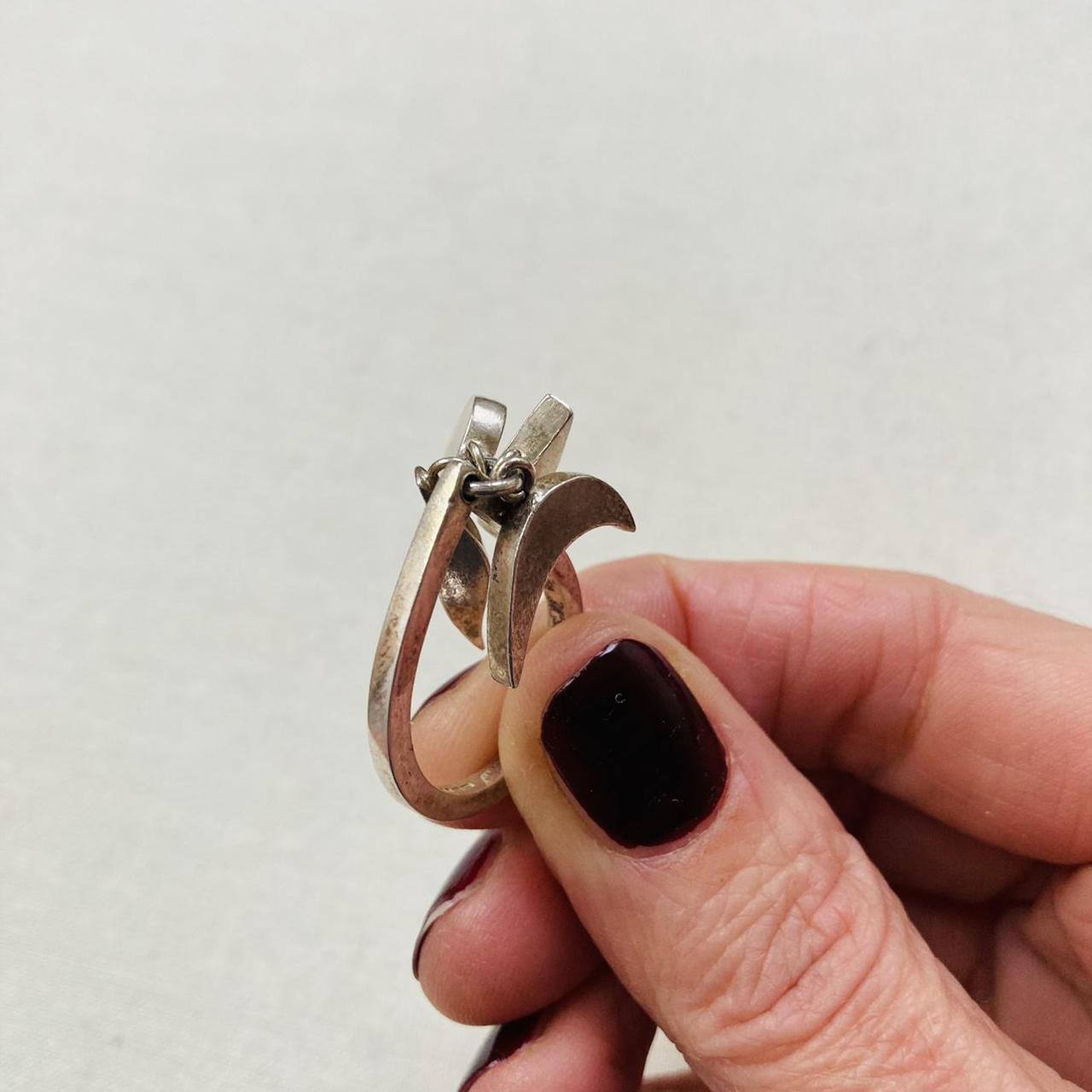 Beautiful and unique handmade Sterling silver ring... - Depop