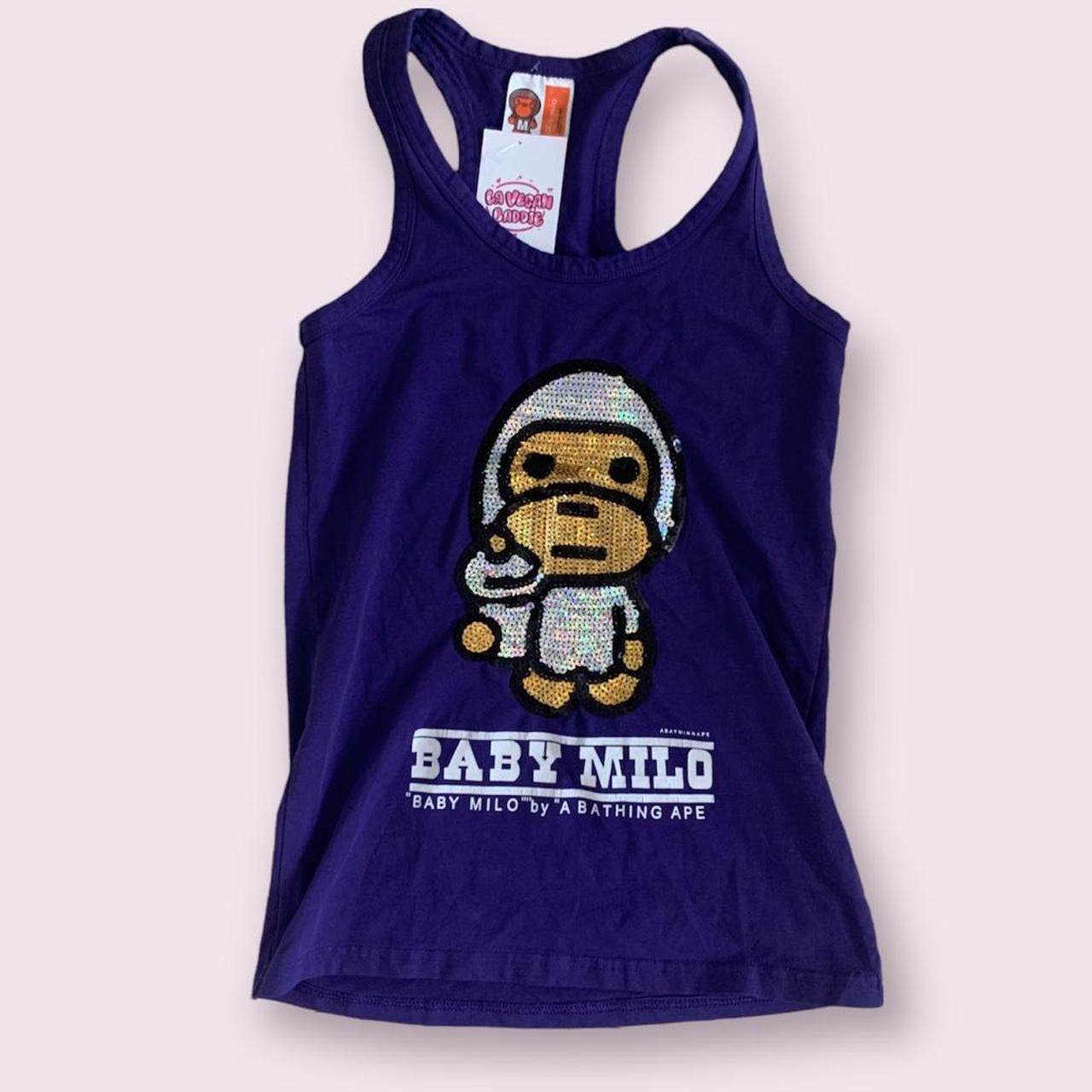 Purple baby milo tank top Measurements W 14” L 23” - Depop