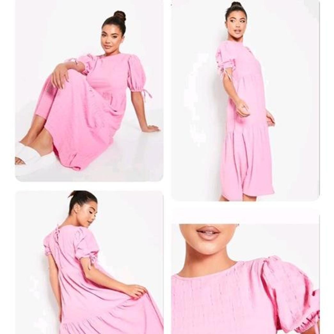 New Season I Saw It First Hot Pink Smock Dress With... - Depop