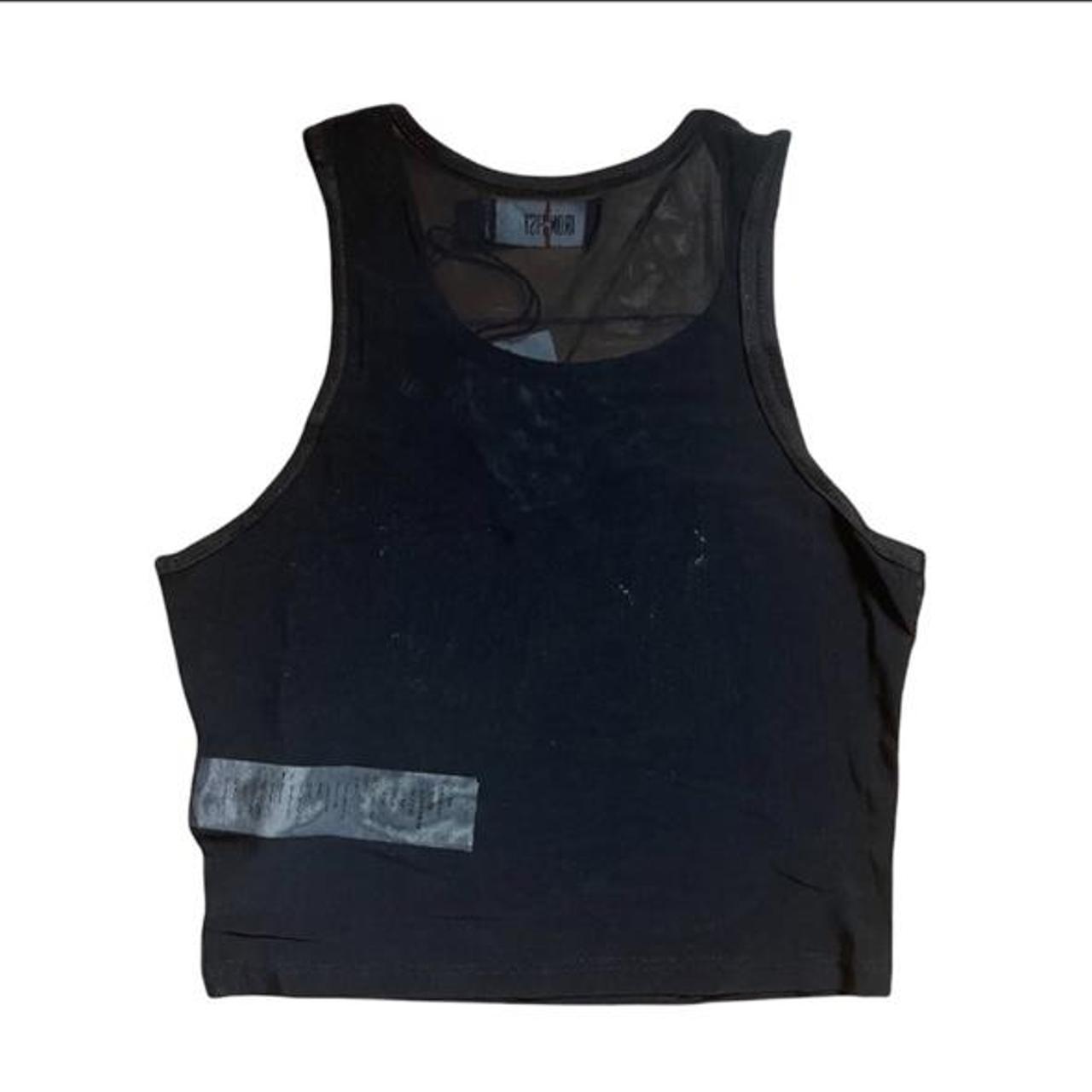 NEW Iron Fist Mary Jane Cropped Mesh Tank Top -... - Depop