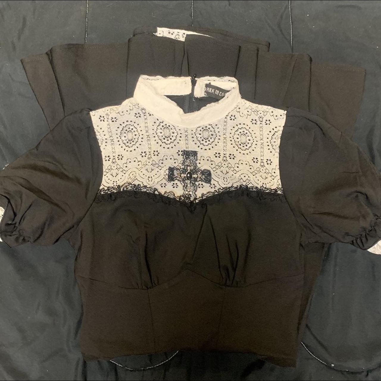 dollskill gothic dead cross mini dress ! beautiful... - Depop