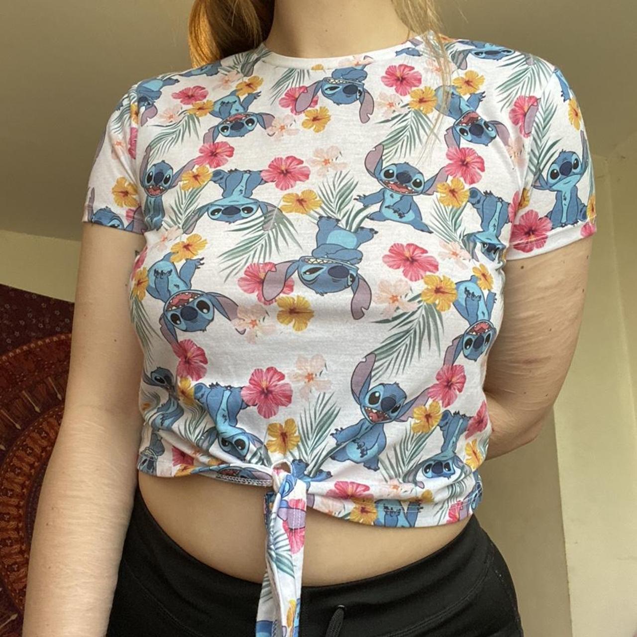 disney stitch crop top - Depop