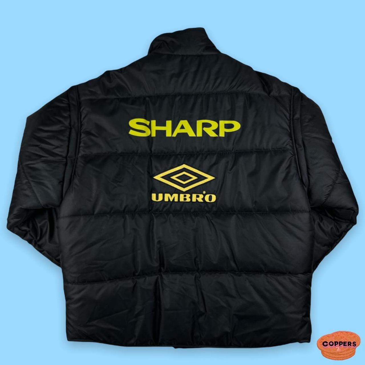 Vintage Umbro Manchester United Puffer Jacket |... - Depop